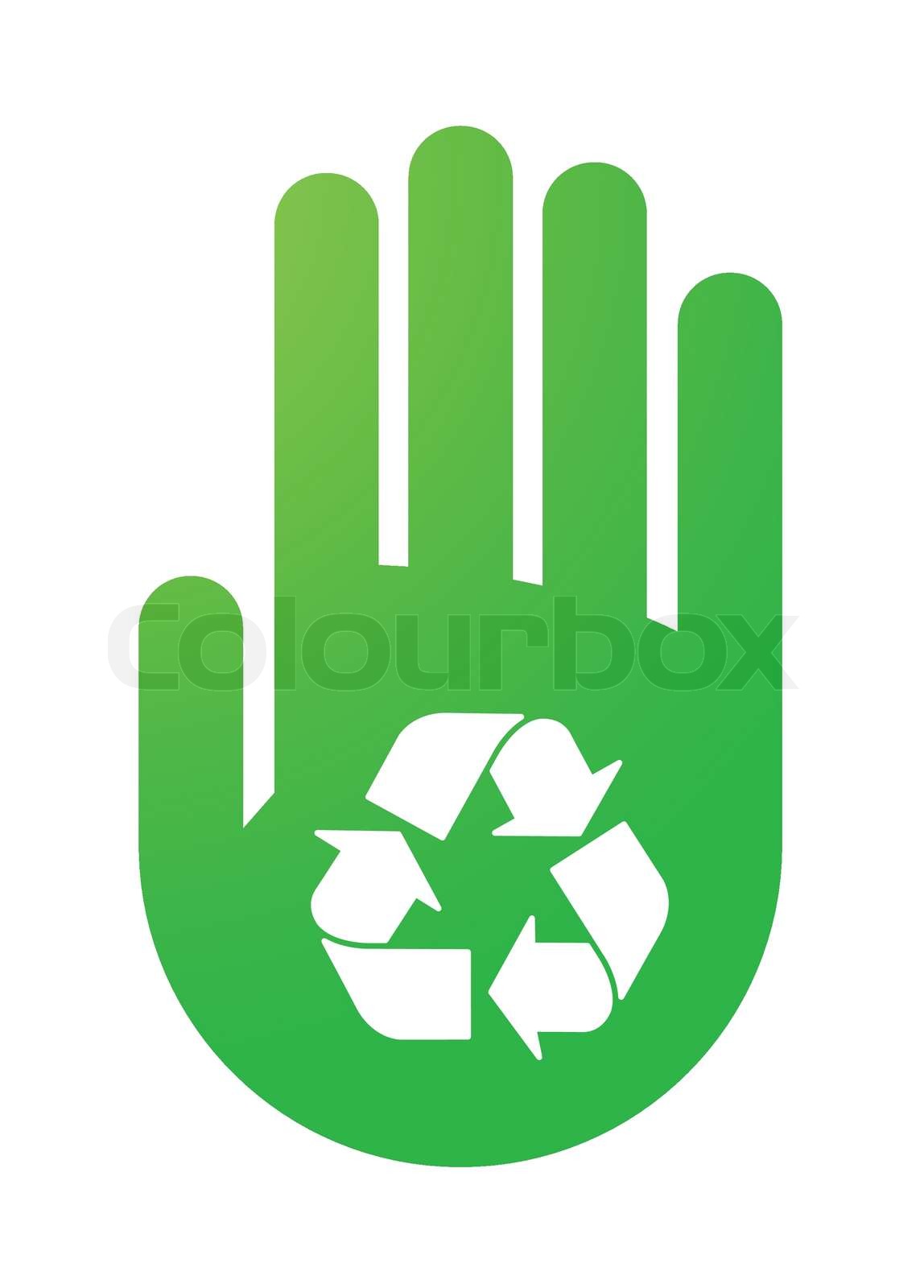 økologi, cykel, symbol | Stock vektor | Colourbox