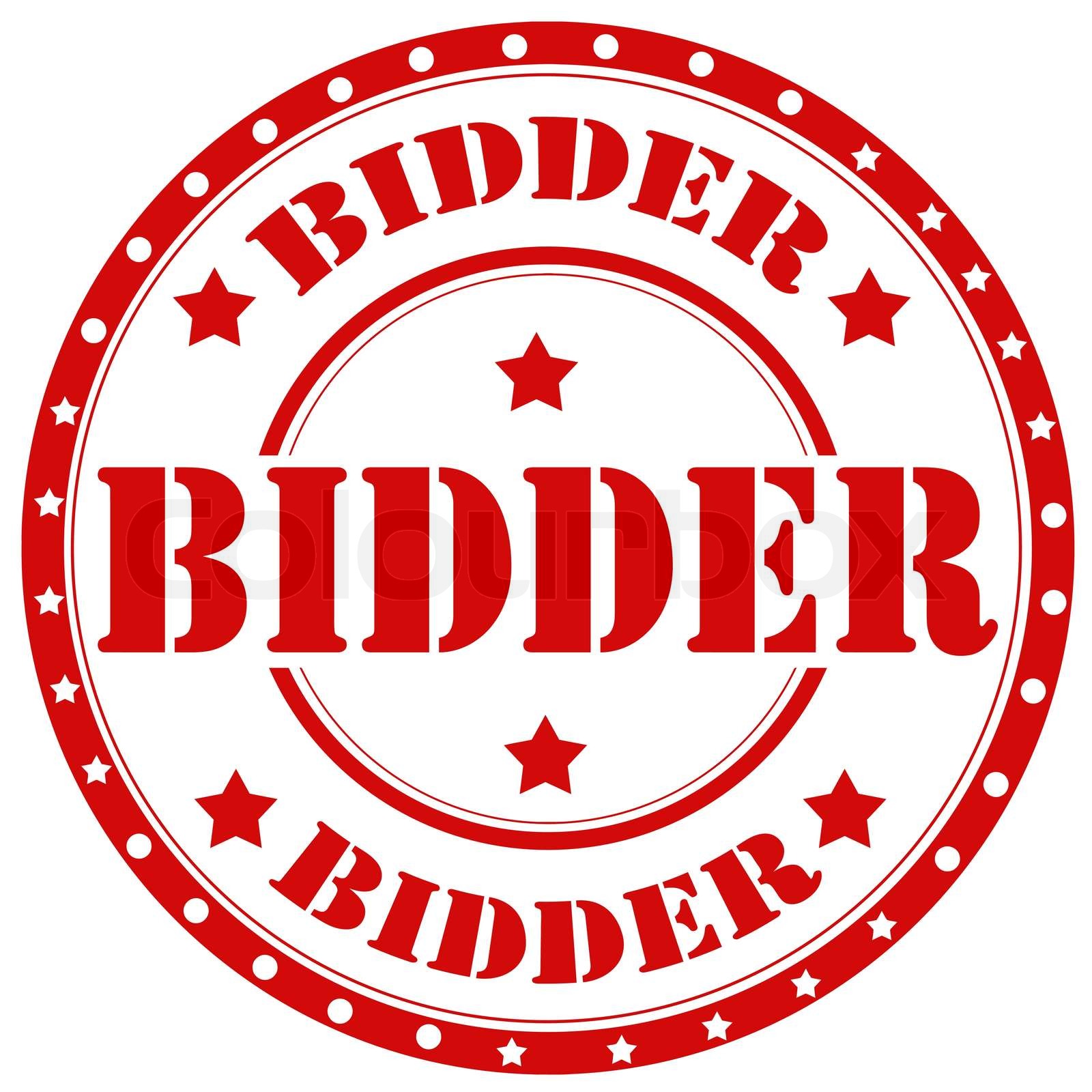 Bidder-stamp | Stock vector | Colourbox