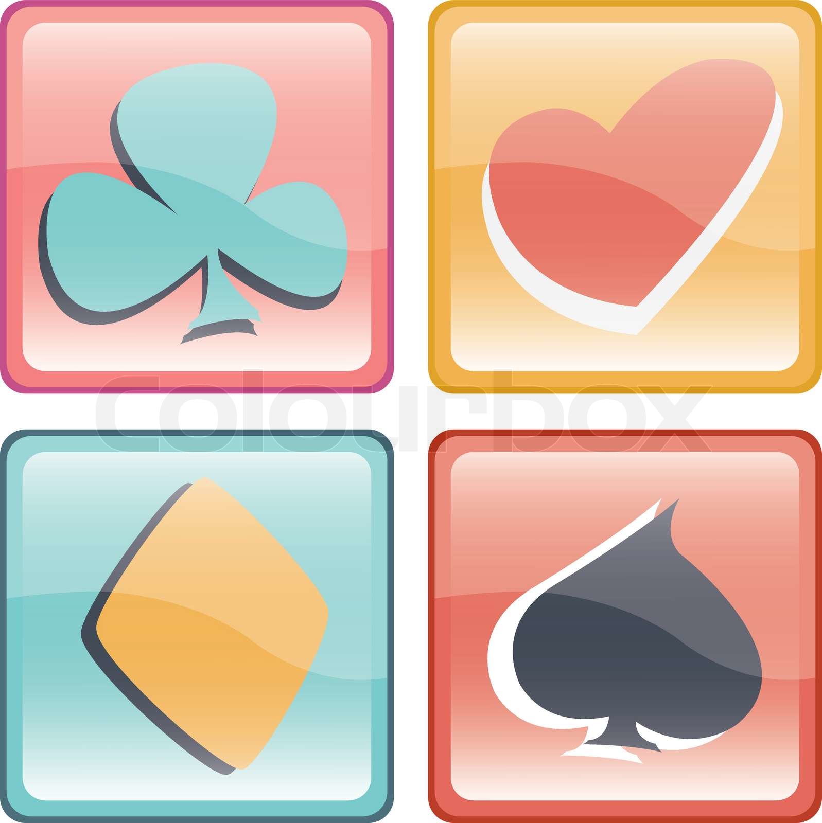 Game card button | Stock vector | Colourbox