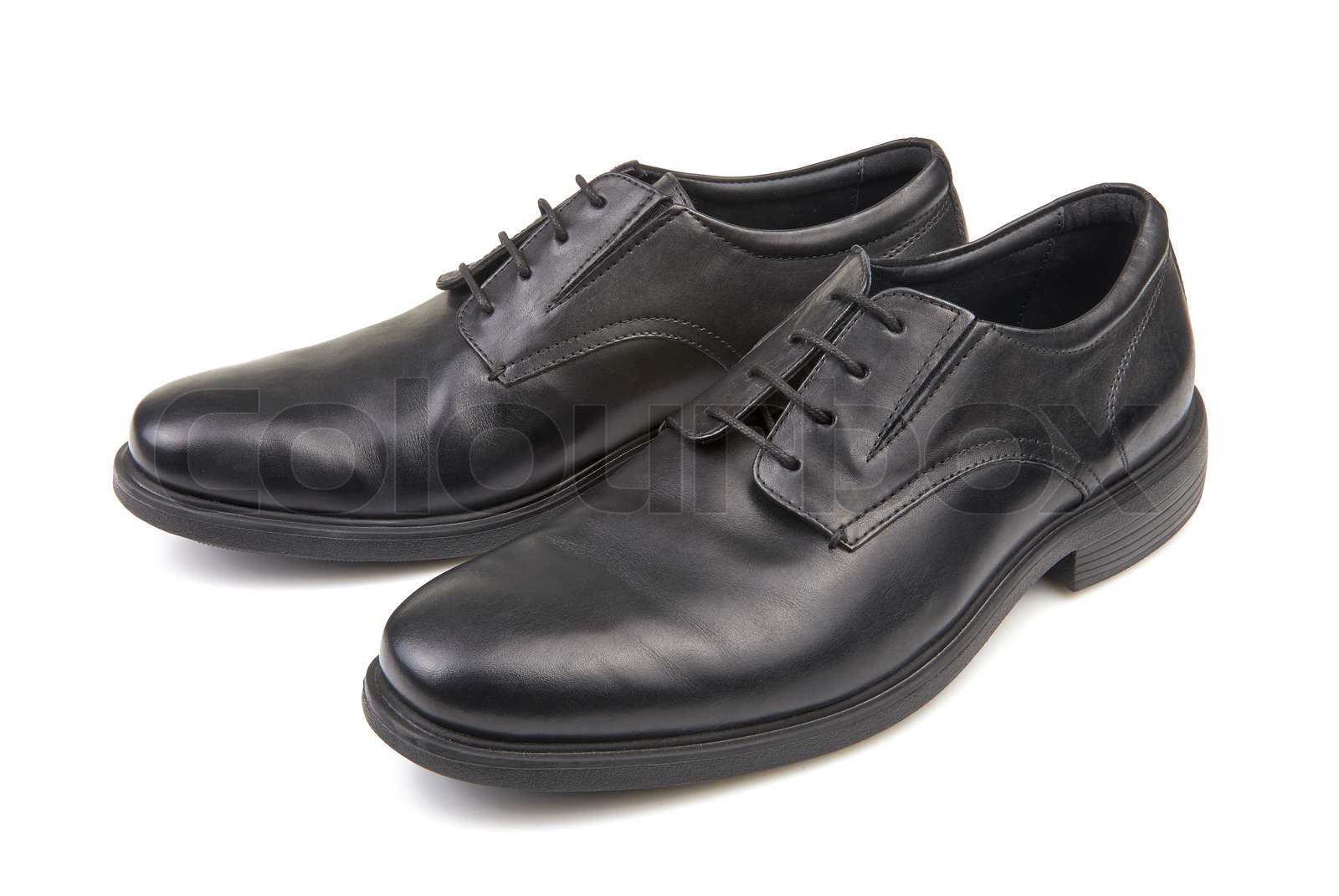 Pair of black male classic shoes | Stock image | Colourbox