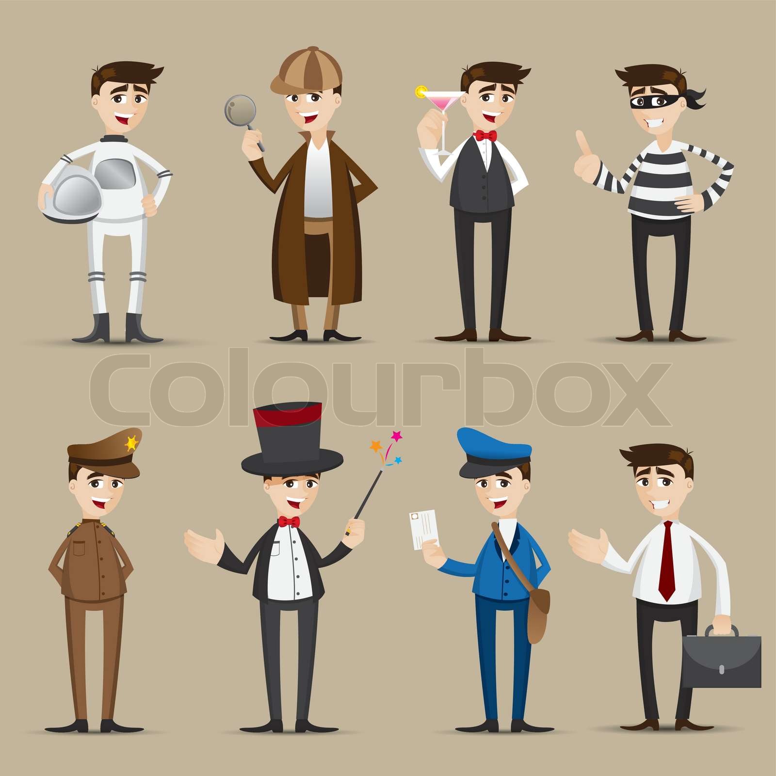 cartoon occupation set | Stock vector | Colourbox