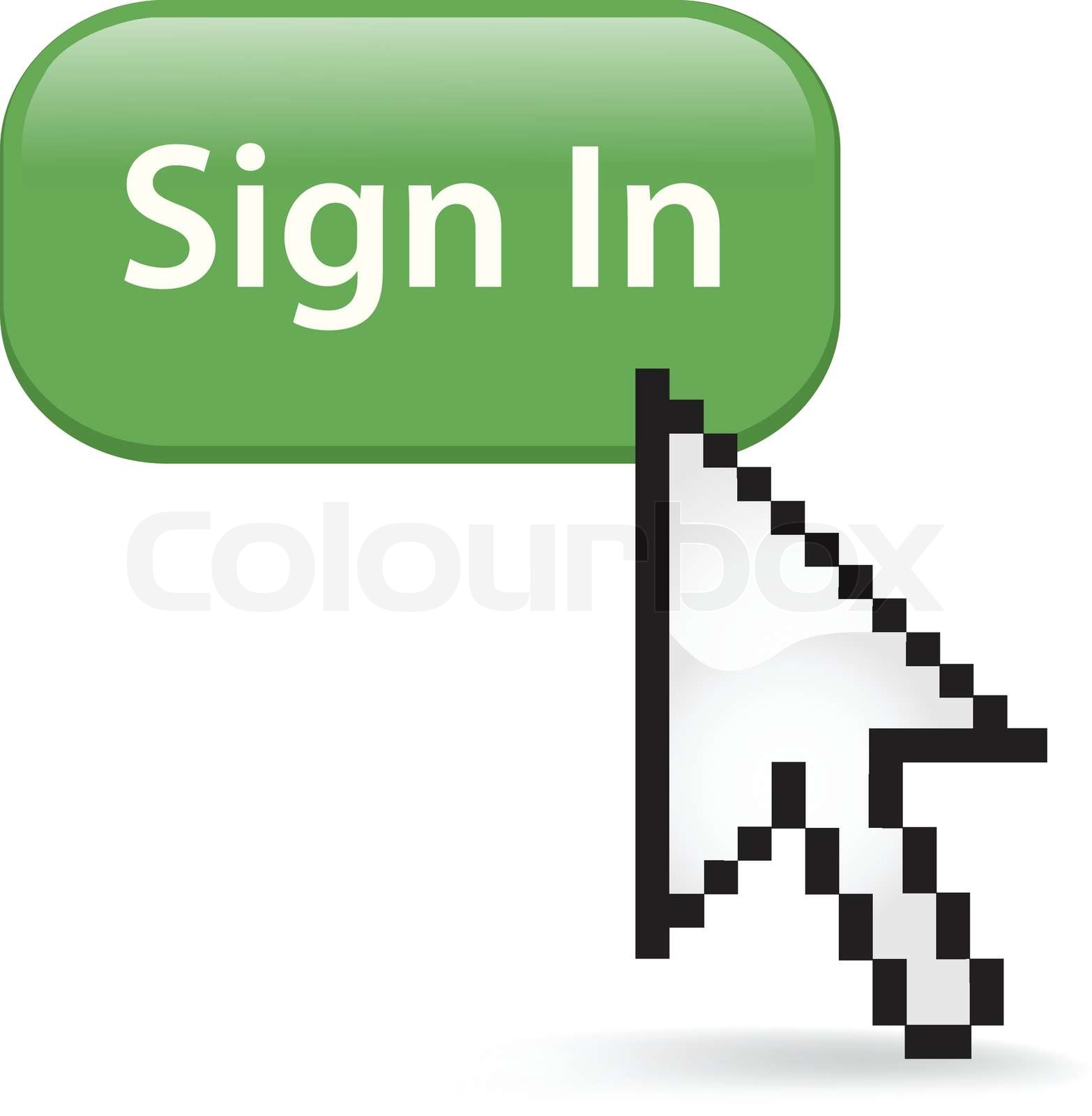 Sign In Button Click | Stock vector | Colourbox