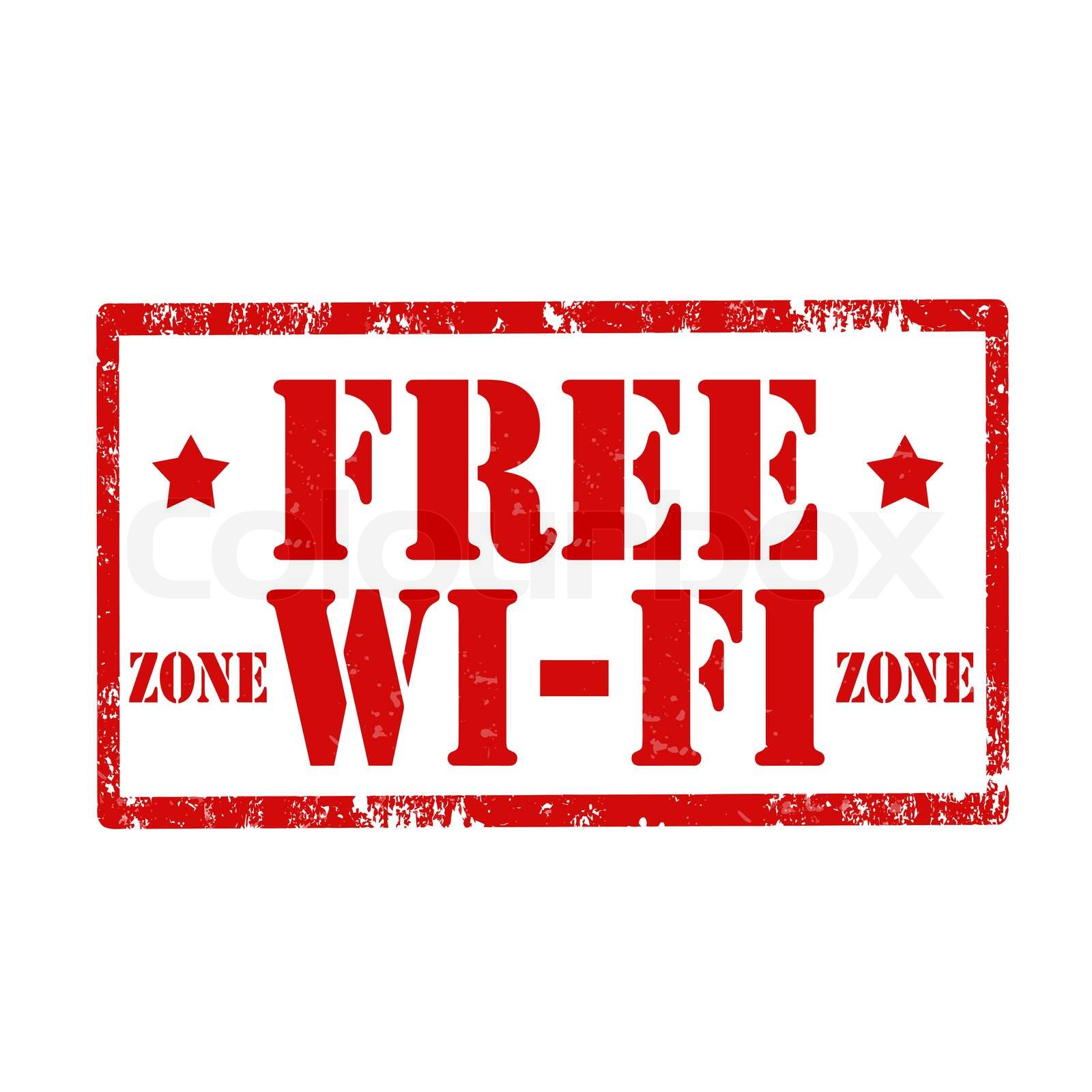 Free Wi-Fi-stamp | Stock vector | Colourbox