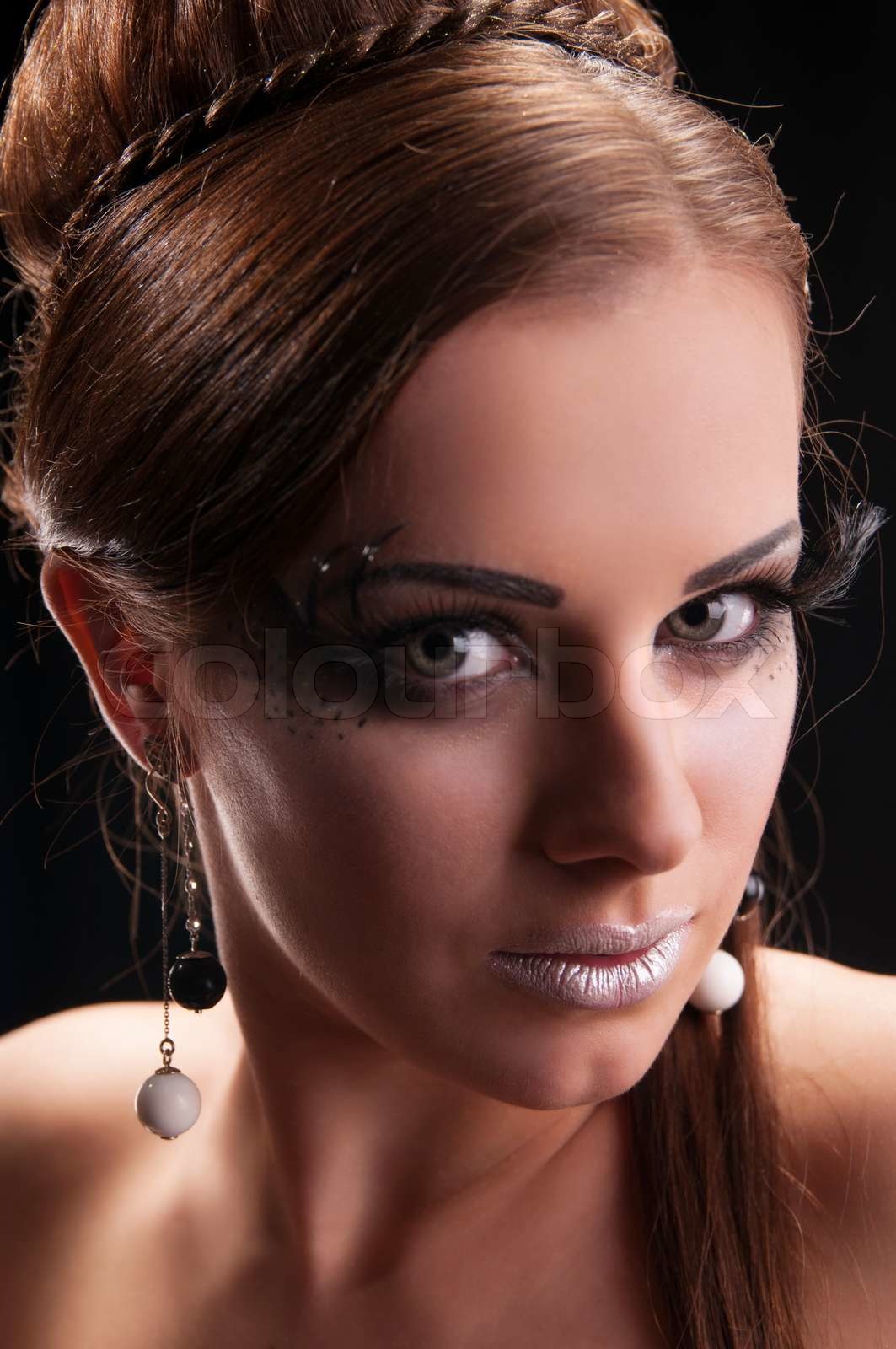 sort, øjne, menneske | Stock foto | Colourbox