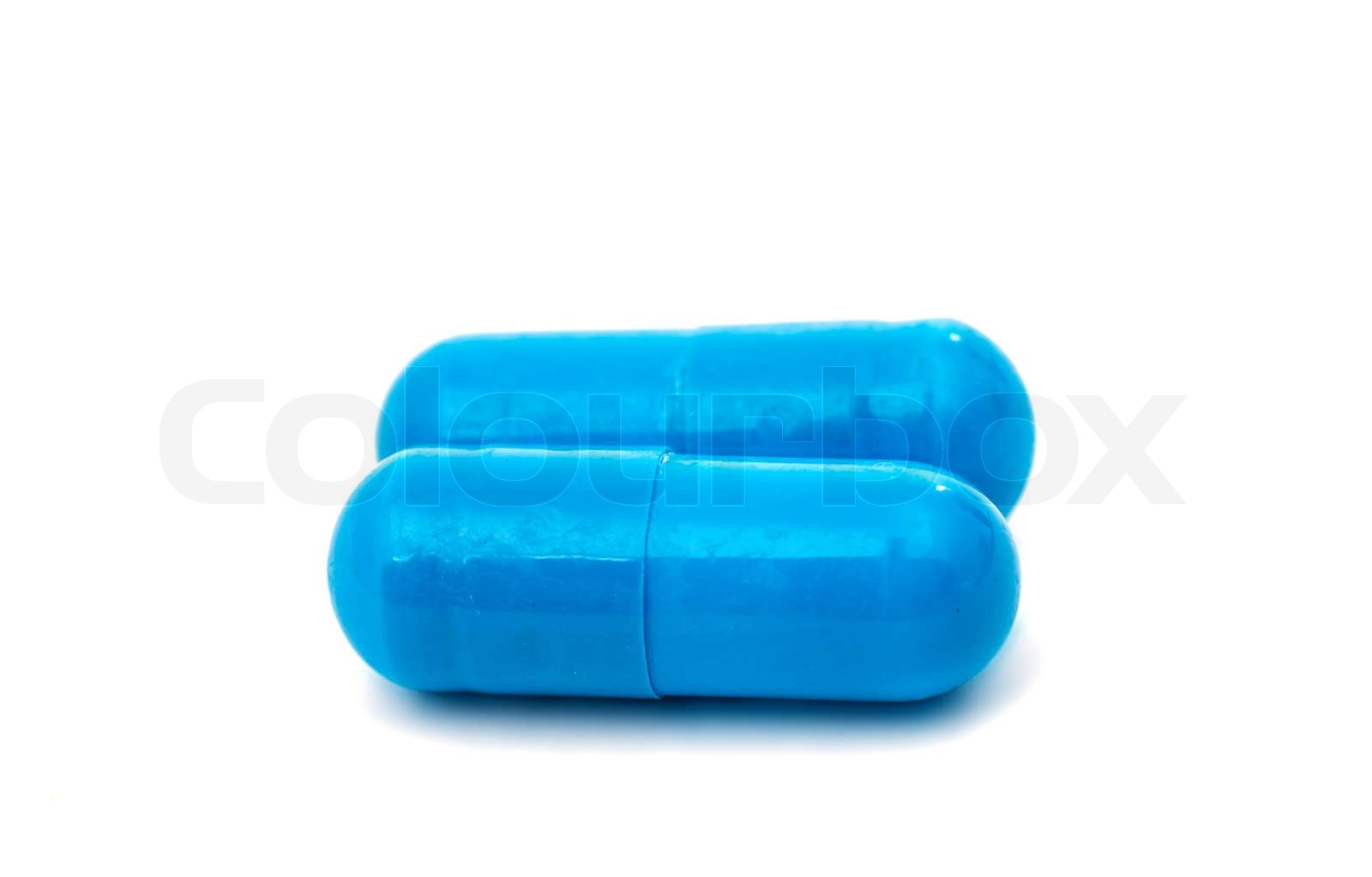 blue capsules | Stock image | Colourbox