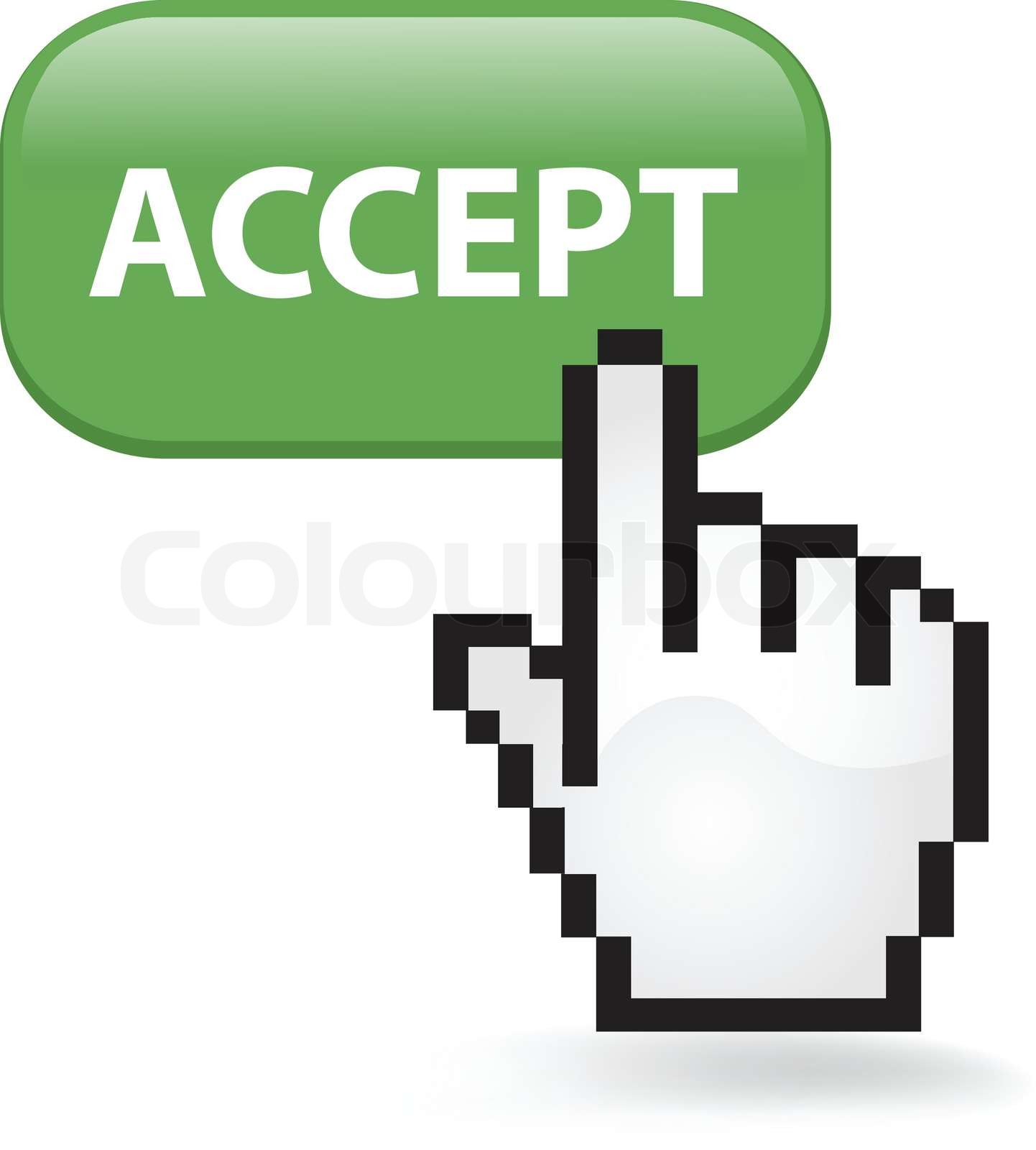 Accept Button | Stock vector | Colourbox
