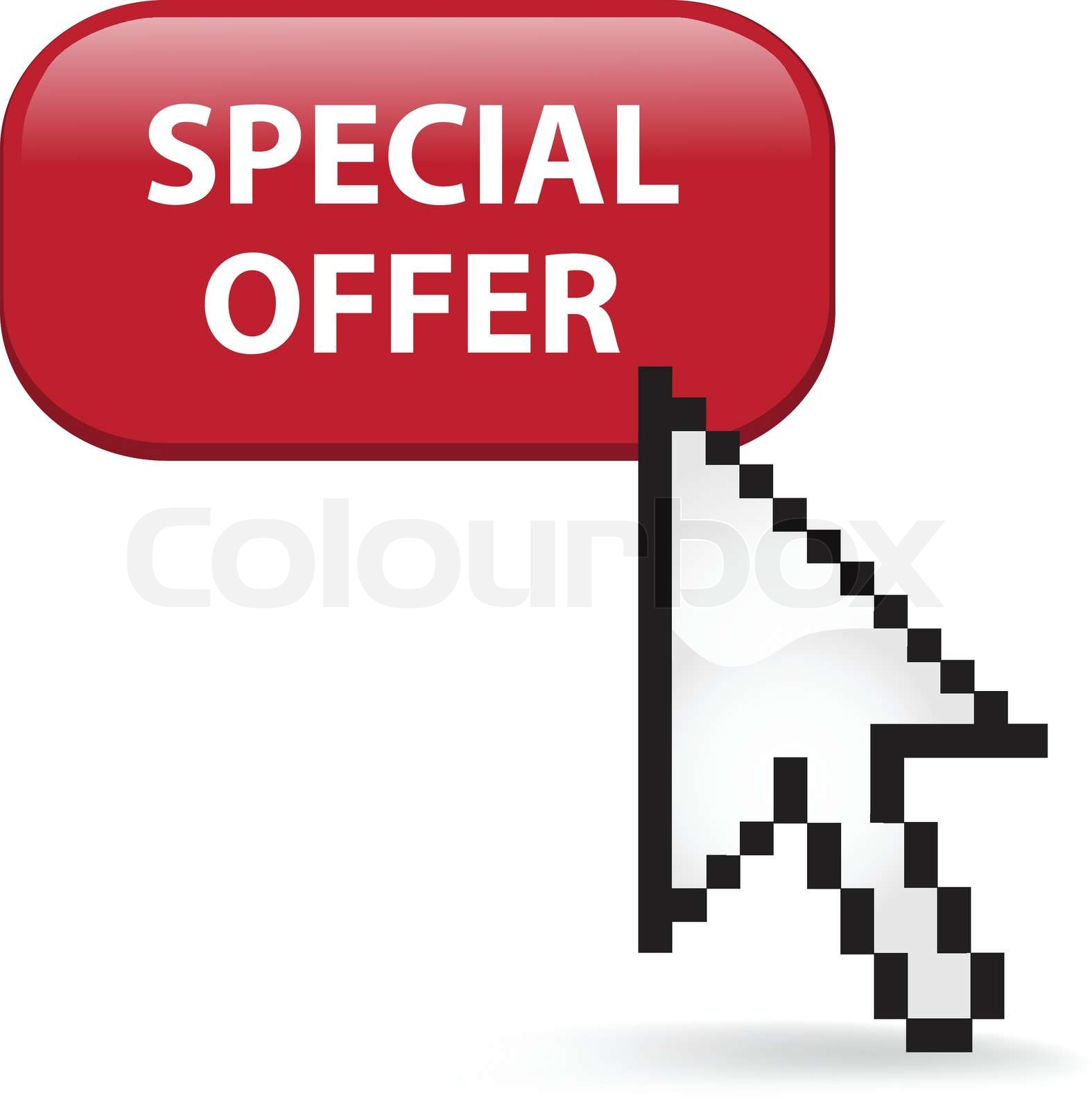 Special Offer Button Click | Stock vector | Colourbox