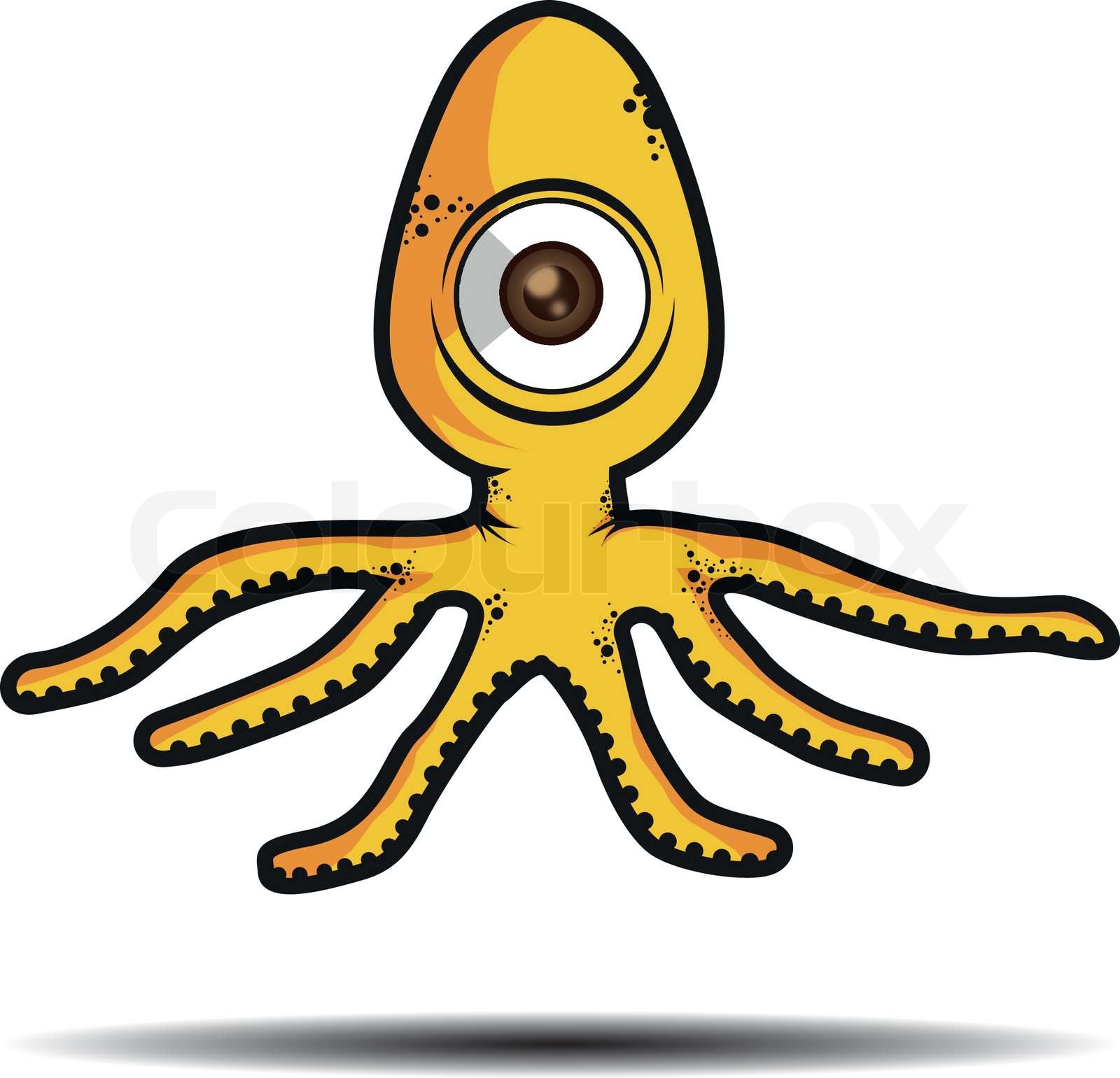 Cartoon Krake, monster | Stock-Vektor | Colourbox