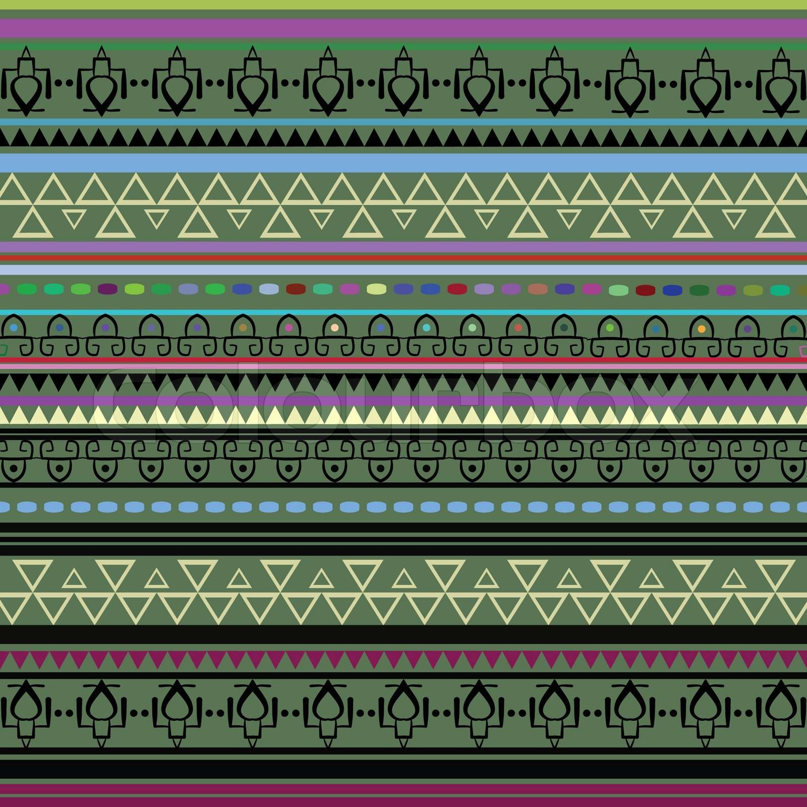 African Ornament Stock Vector Colourbox