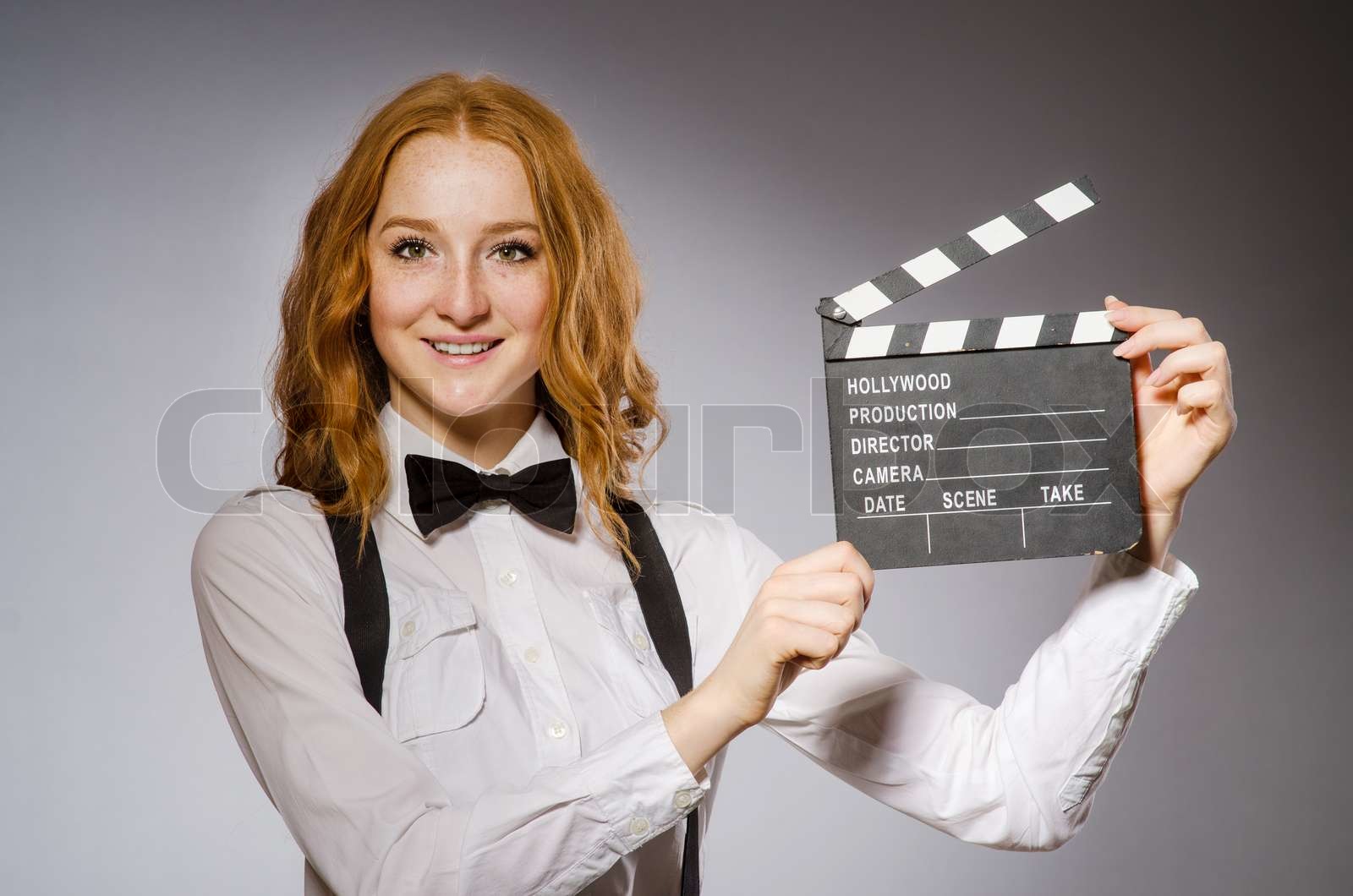 klappe, filme, tafel | Stock Bild | Colourbox