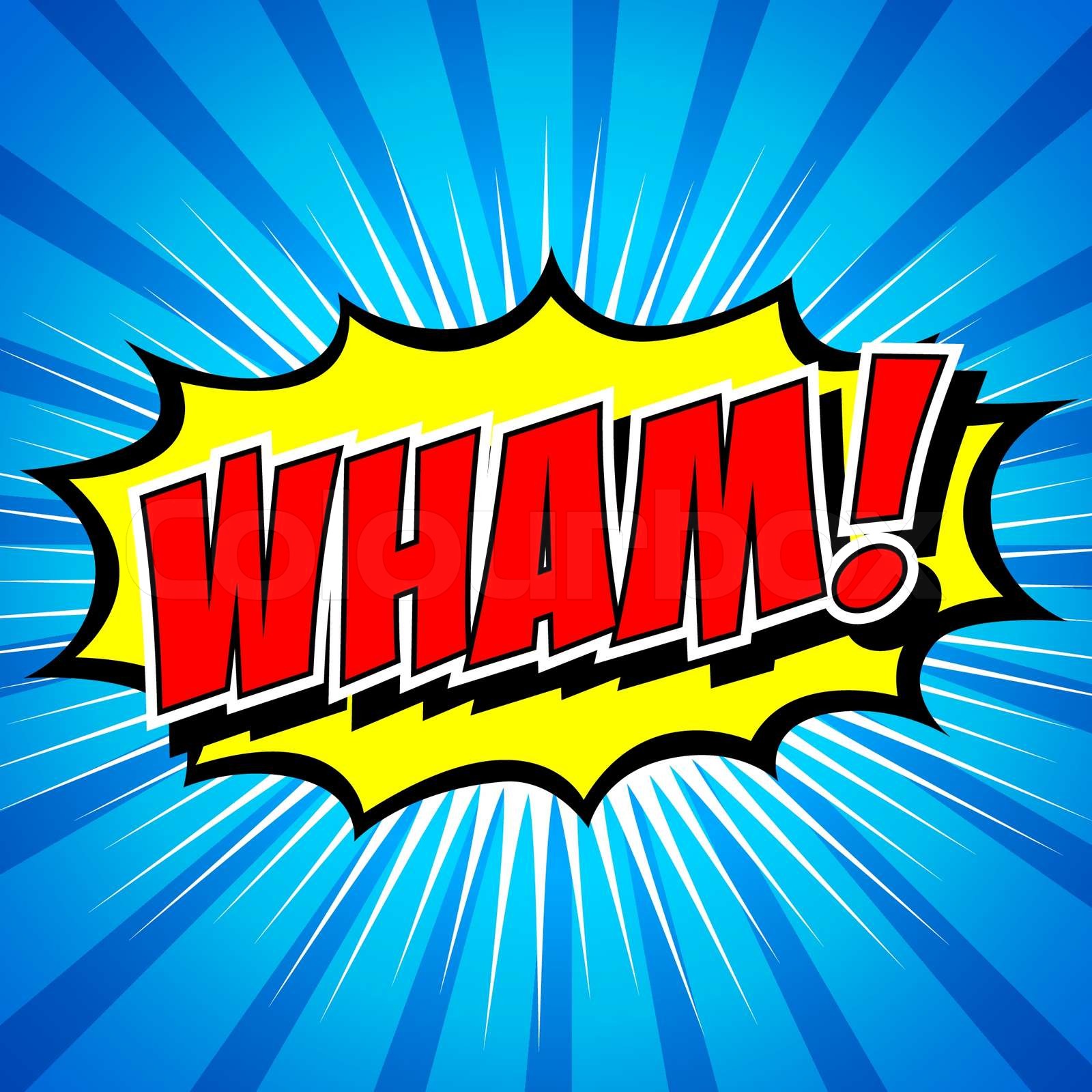 Wham! Comic-Sprechblase, Cartoon. | Stock-Vektor | Colourbox