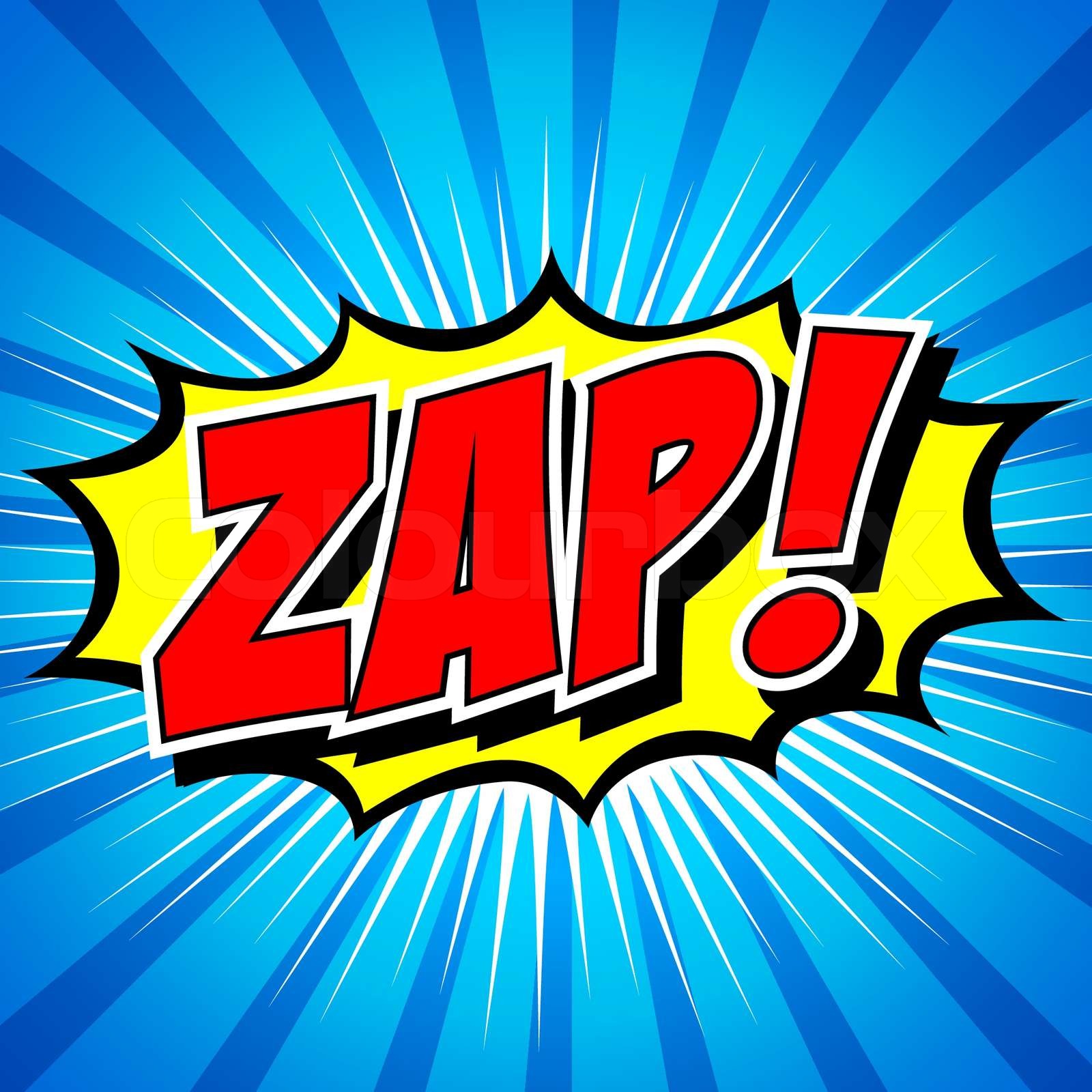 Zap! Comic Speech Bubble, Cartoon. | Stock vector | Colourbox