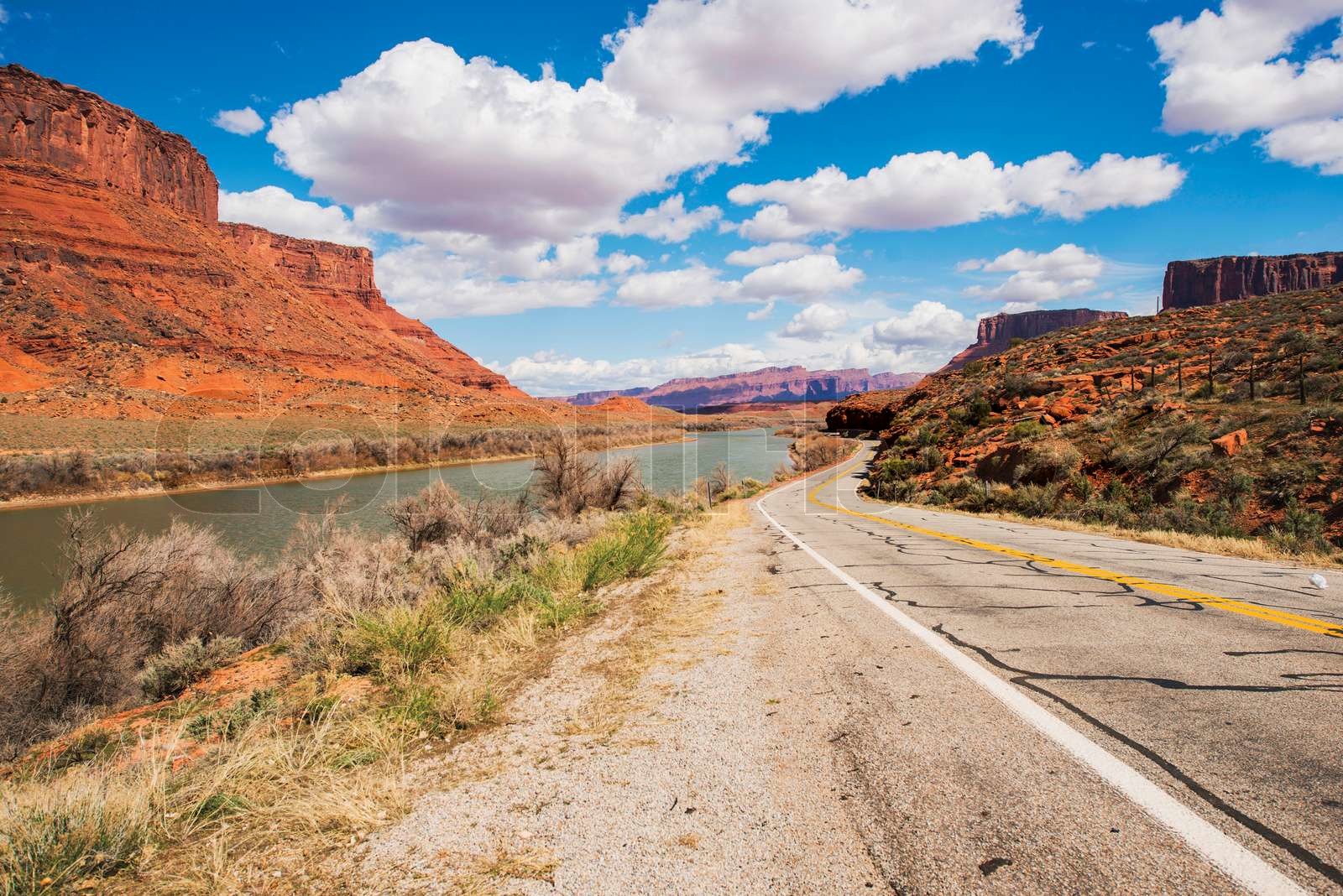 Utah Highway 128 | Stock image | Colourbox