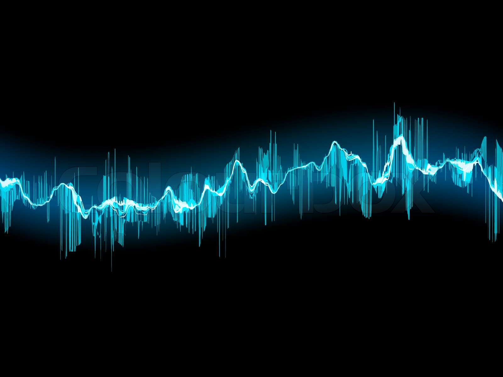 lydbølge, bølger, lyd | Stock vektor | Colourbox