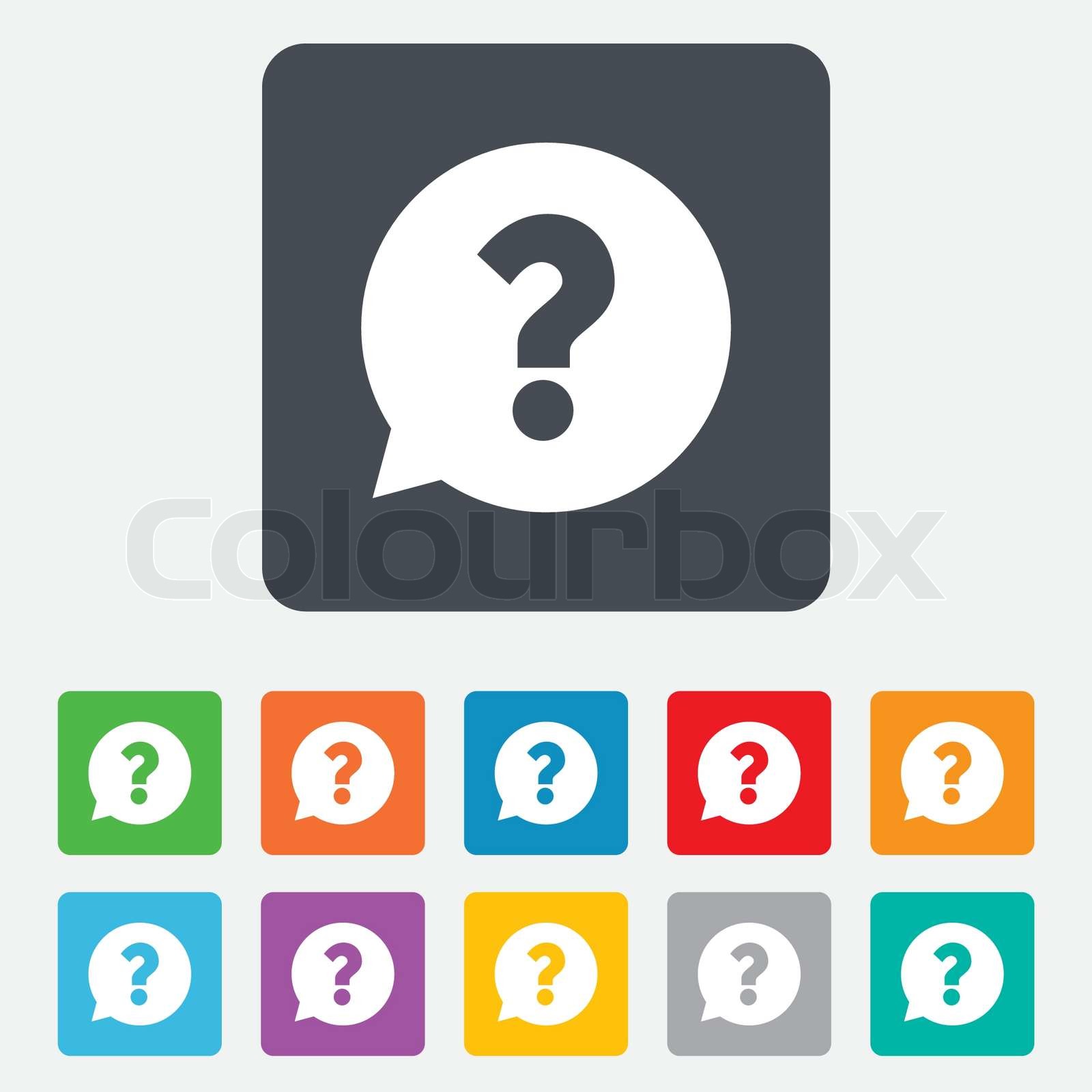 Question mark sign icon. Help symbol. | Stock vector | Colourbox