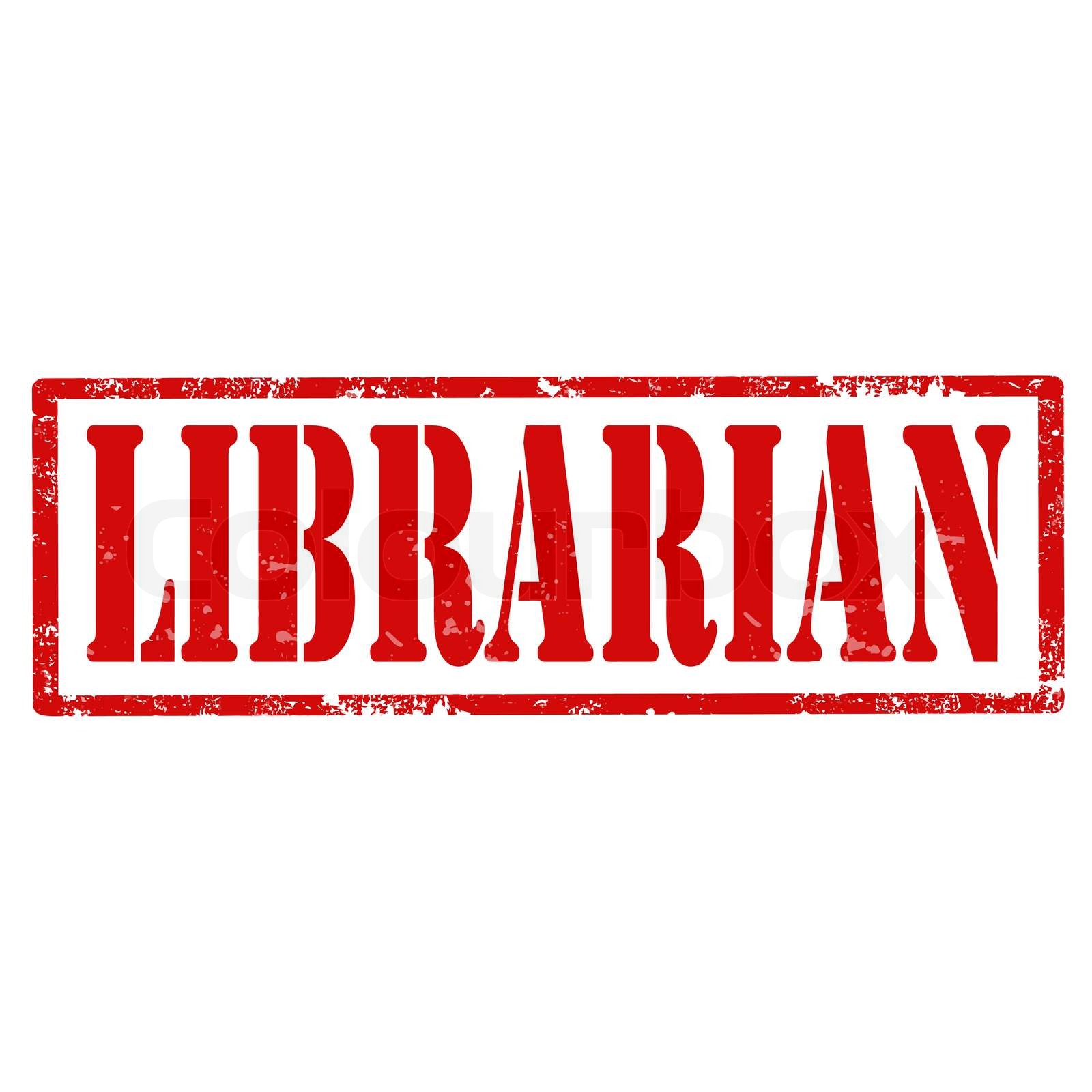 Librarian-stamp | Stock vector | Colourbox
