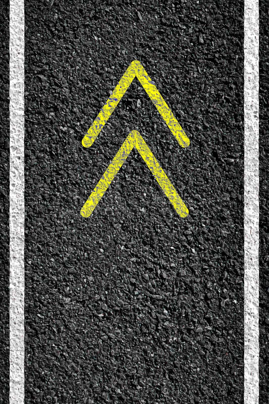 Road sign and arrow of illustration | Stock image | Colourbox