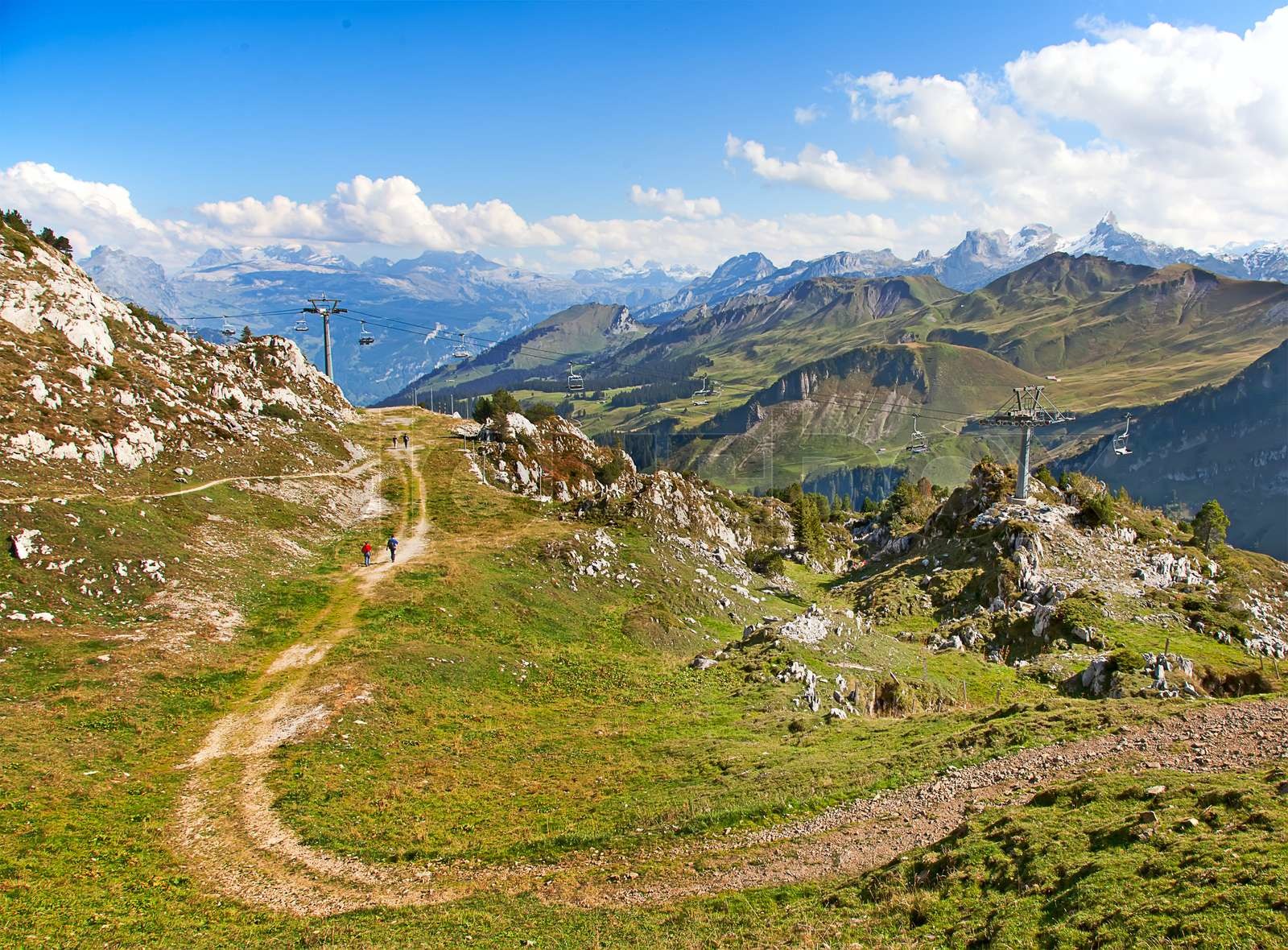 Hiking in alps | Stock image | Colourbox