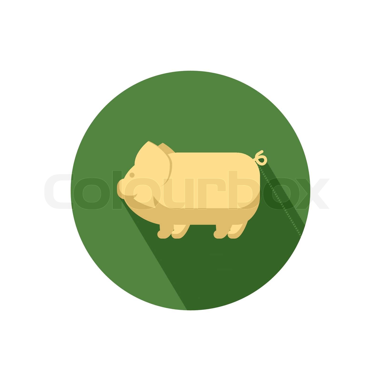 Schwein-Symbol | Stock-Vektor | Colourbox