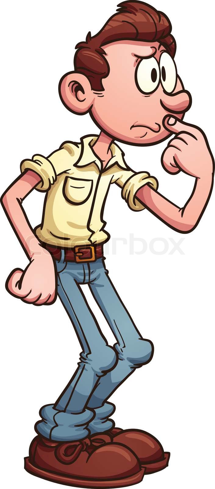 Thinking man | Stock vector | Colourbox