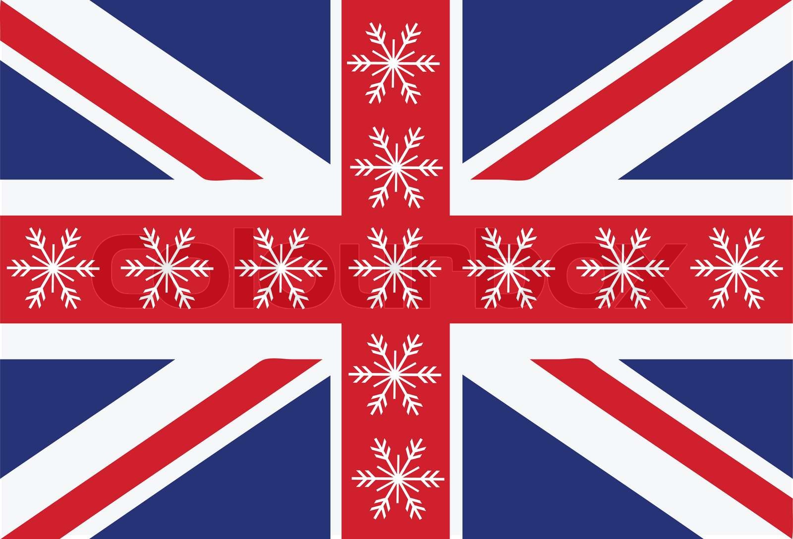 UK FLAG CHRISTMAS | Stock vector | Colourbox