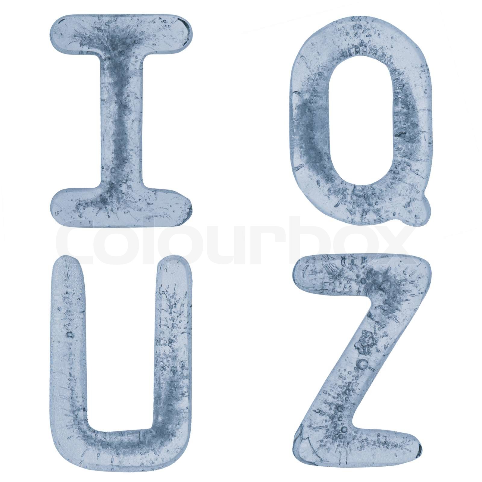 Letters Q U I And Z In Ice Stock Image Colourbox Letters Q U I And Z In Ice Stock Image Colourbox