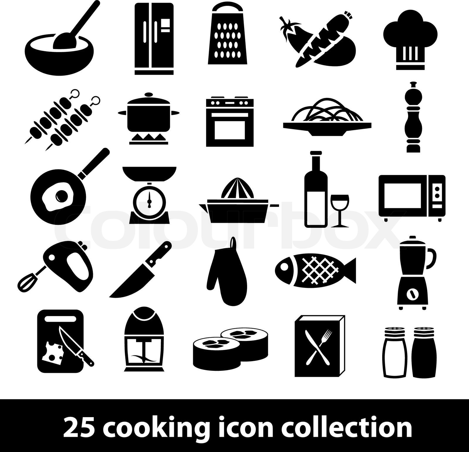cooking icons | Stock vector | Colourbox