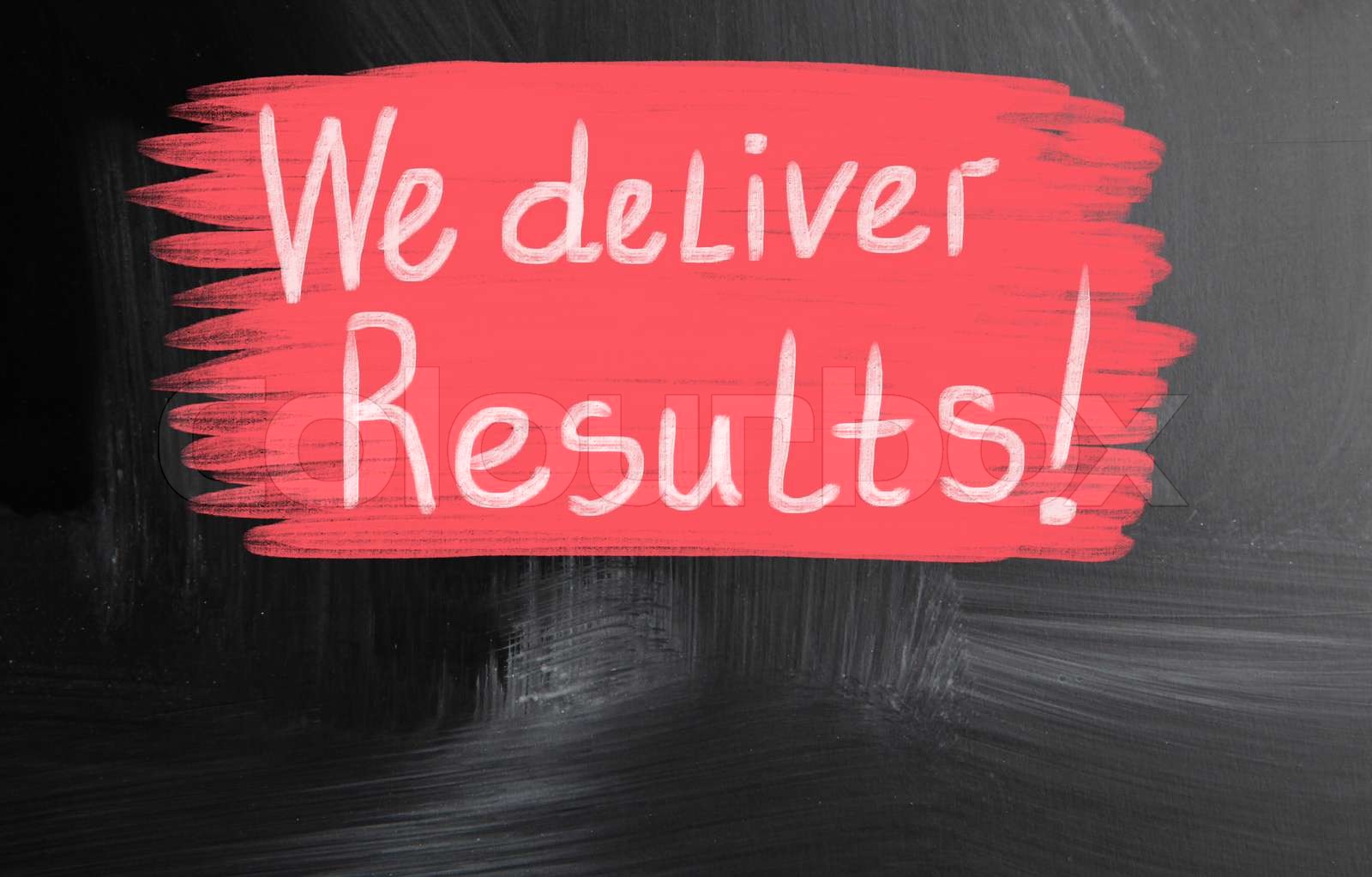 we deliver results | Stock image | Colourbox