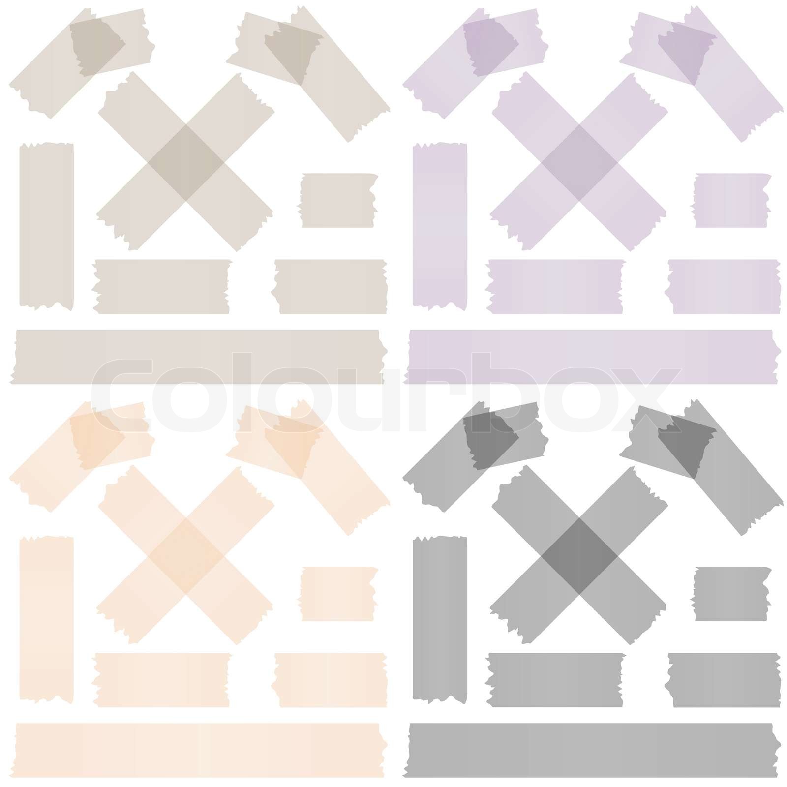 Collection tape / adhesive tape | Stock vector | Colourbox