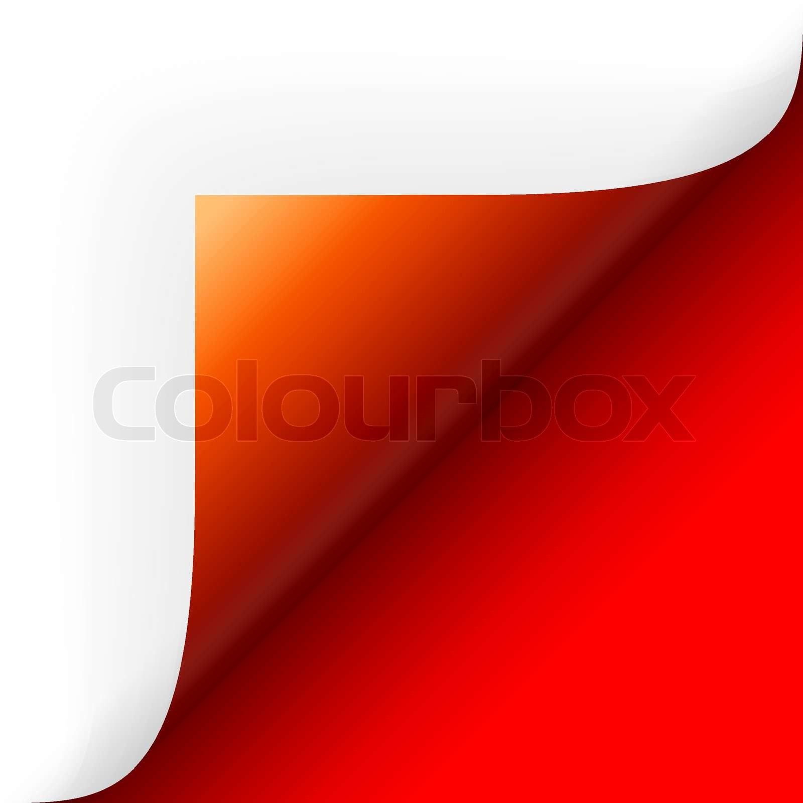 Paper lower right corner | Stock vector | Colourbox