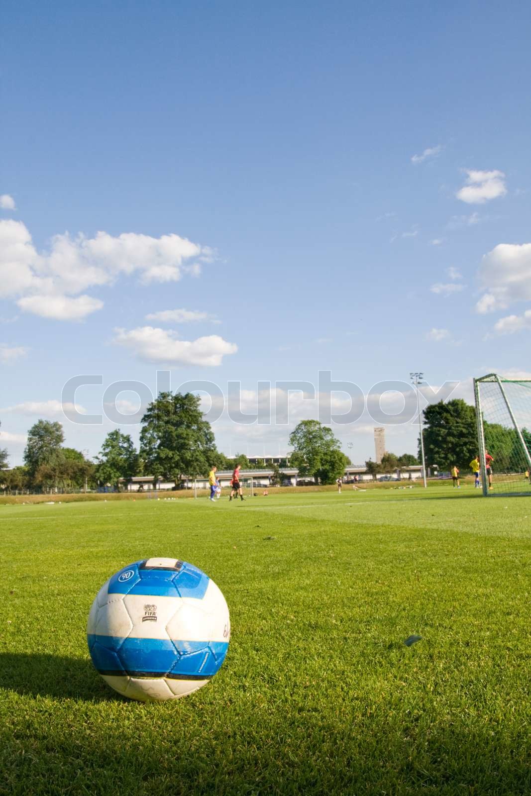 Football on a field | Stock image | Colourbox