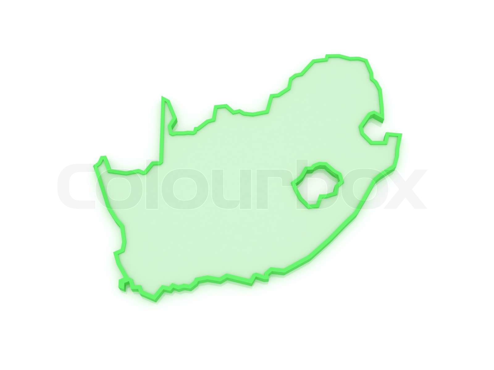 Map of Republic of South Africa (RSA) | Stock image | Colourbox