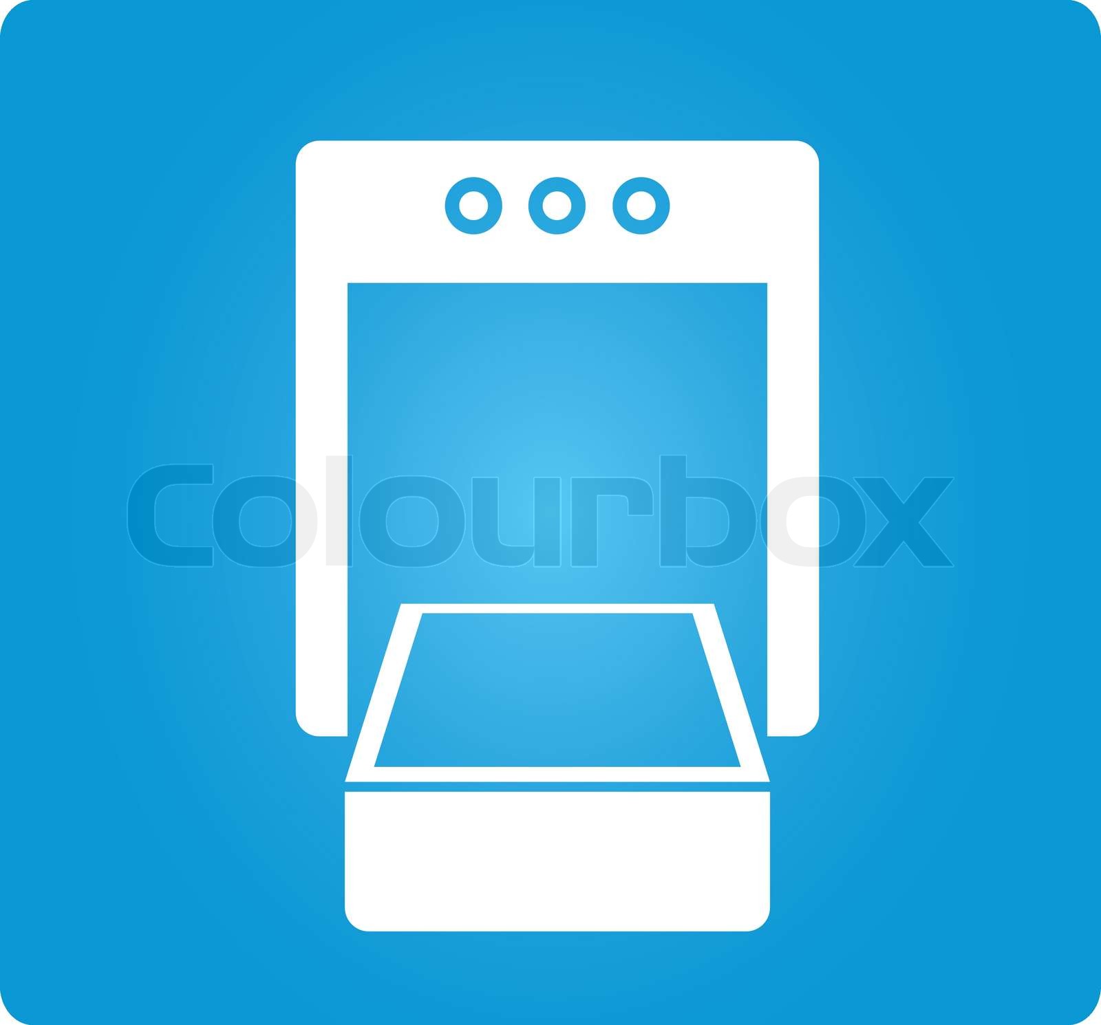 airport tray, airport scanner | Stock vector | Colourbox