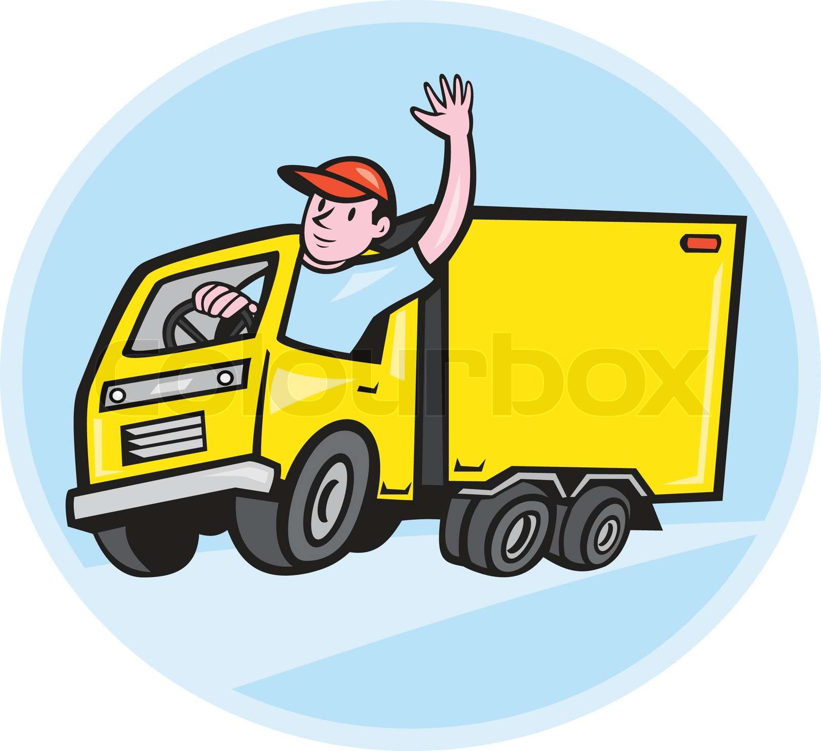 Delivery Truck Cartoon