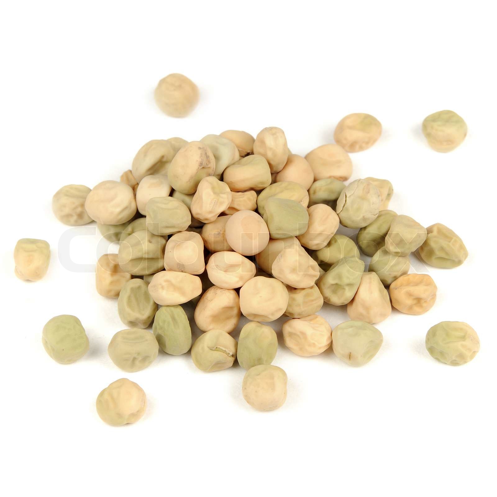 Peas Seeds Isolated on White Background | Stock image | Colourbox