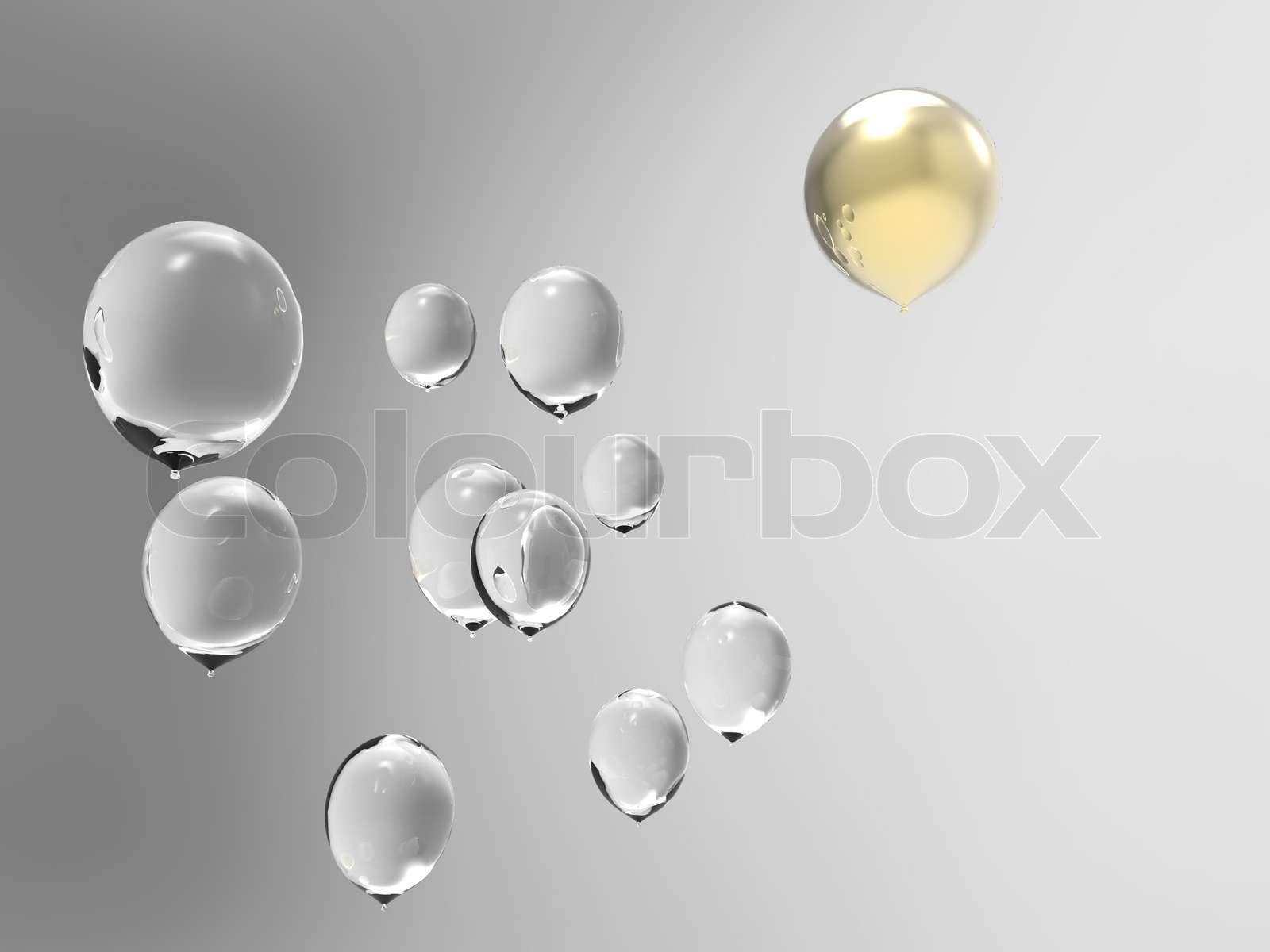 Difference of balloons | Stock image | Colourbox