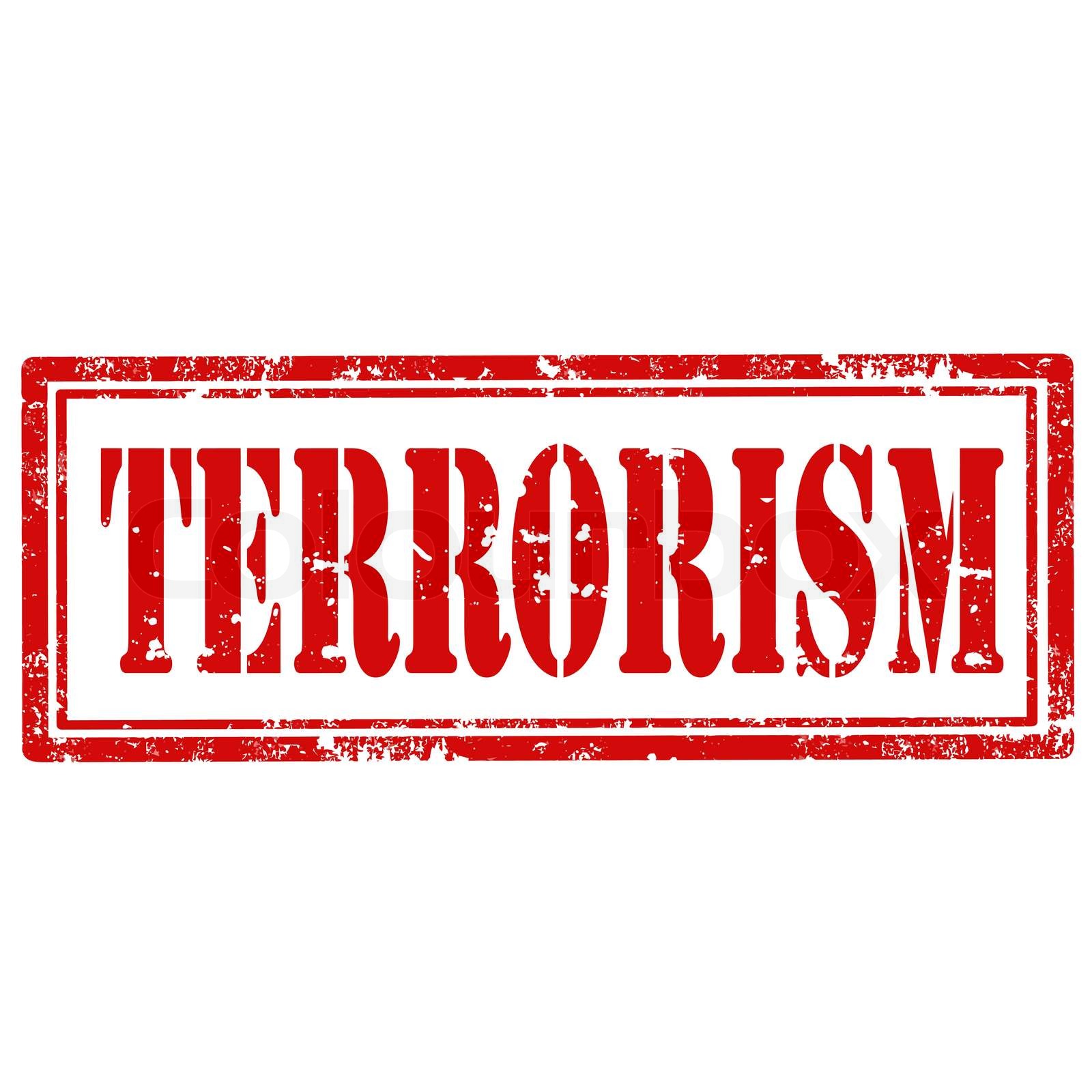 Terrorism-stamp | Stock vector | Colourbox