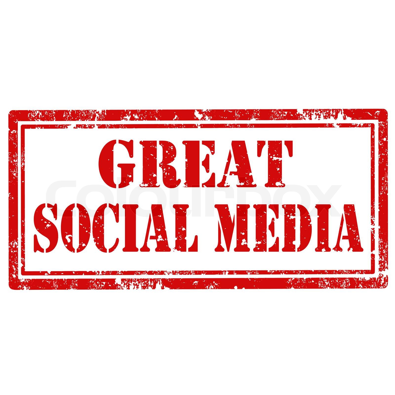 Great Social Media-stamp | Stock vector | Colourbox