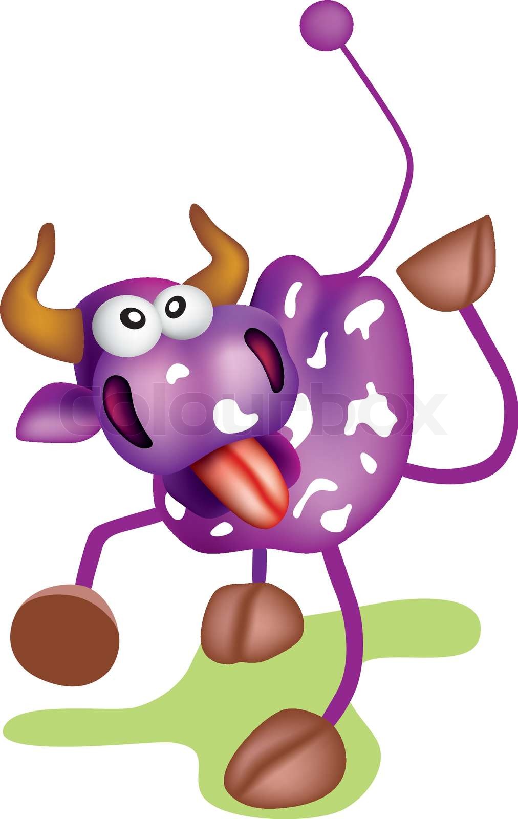 Purple cow | Stock vector | Colourbox