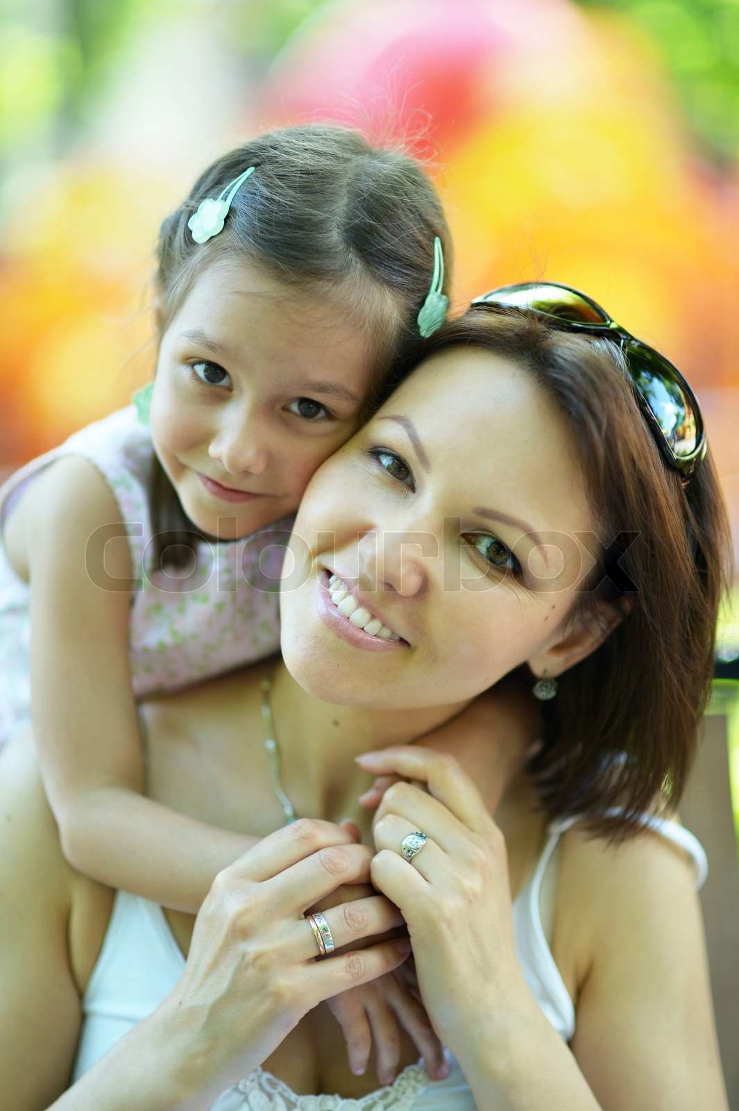 Mother With Her Daughter Stock Image Colourbox