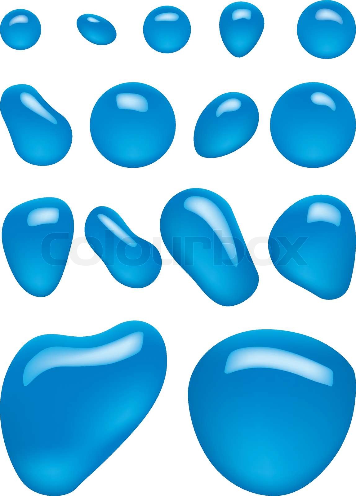 Wassertropfen | Stock-Vektor | Colourbox