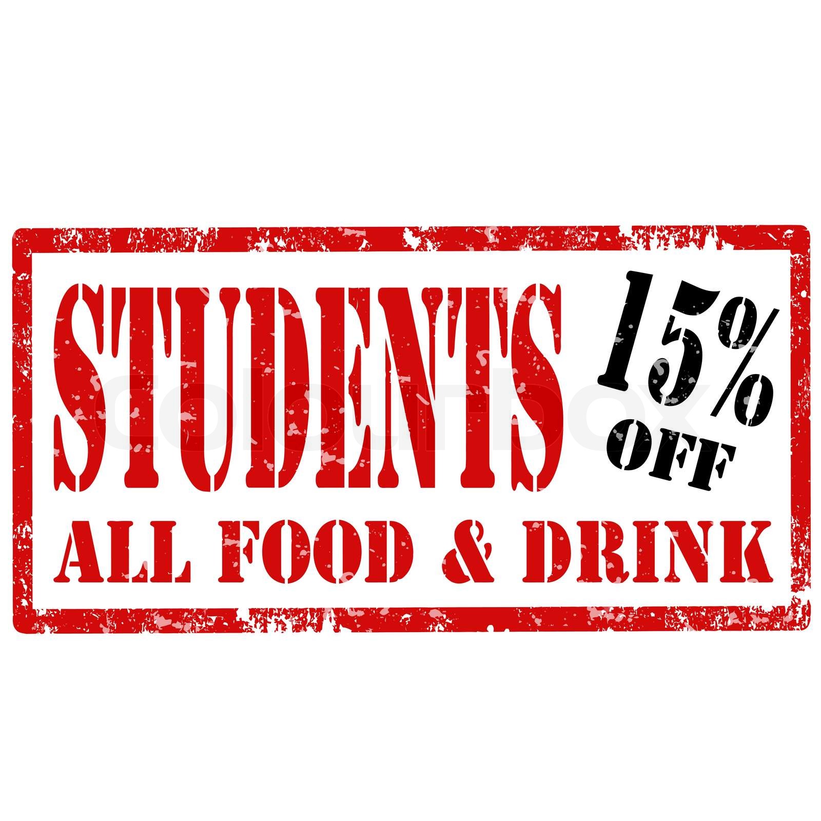 Students-stamp | Stock vector | Colourbox