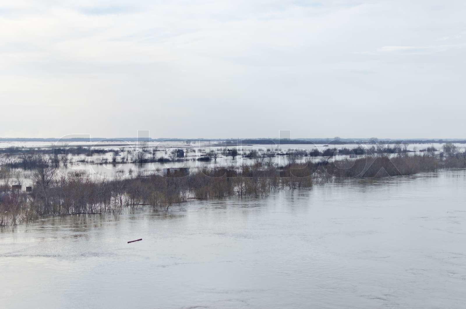 flooded river | Stock image | Colourbox