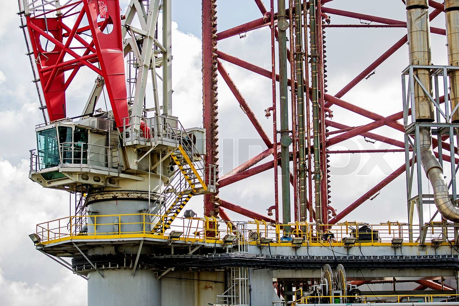 offshore Oil rig steel | Stock foto | Colourbox