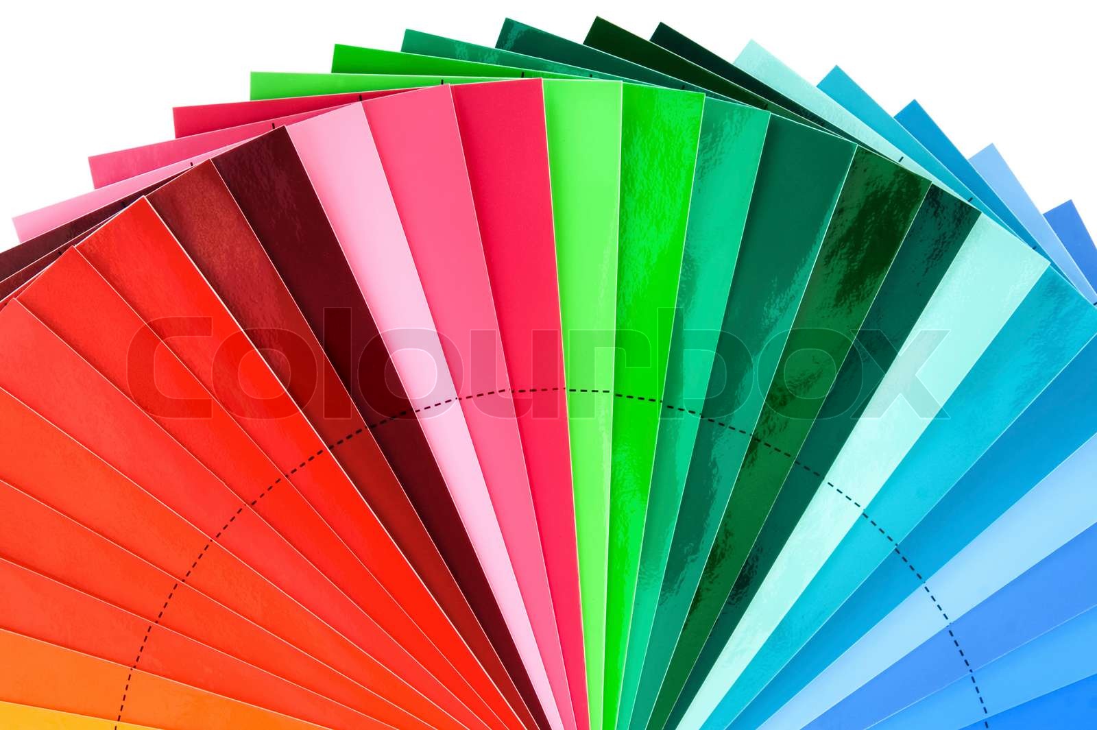 Color Swatch Fan Cutout | Stock image | Colourbox