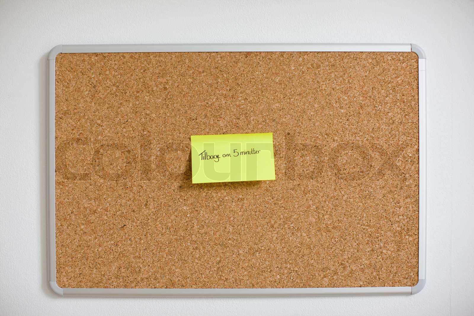 Corkboard with post-it notes | Stock image | Colourbox
