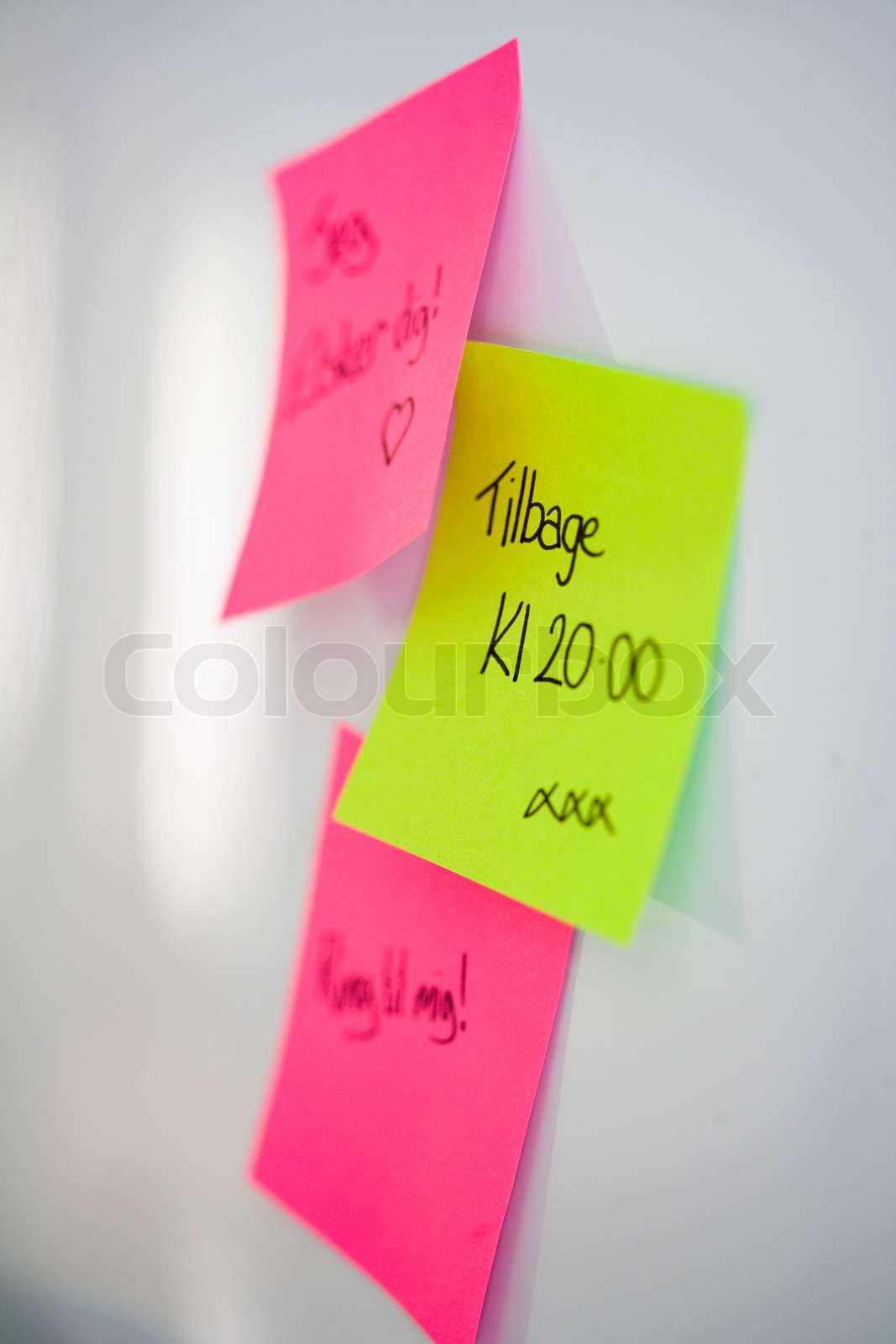 Post-it reminders | Stock image | Colourbox