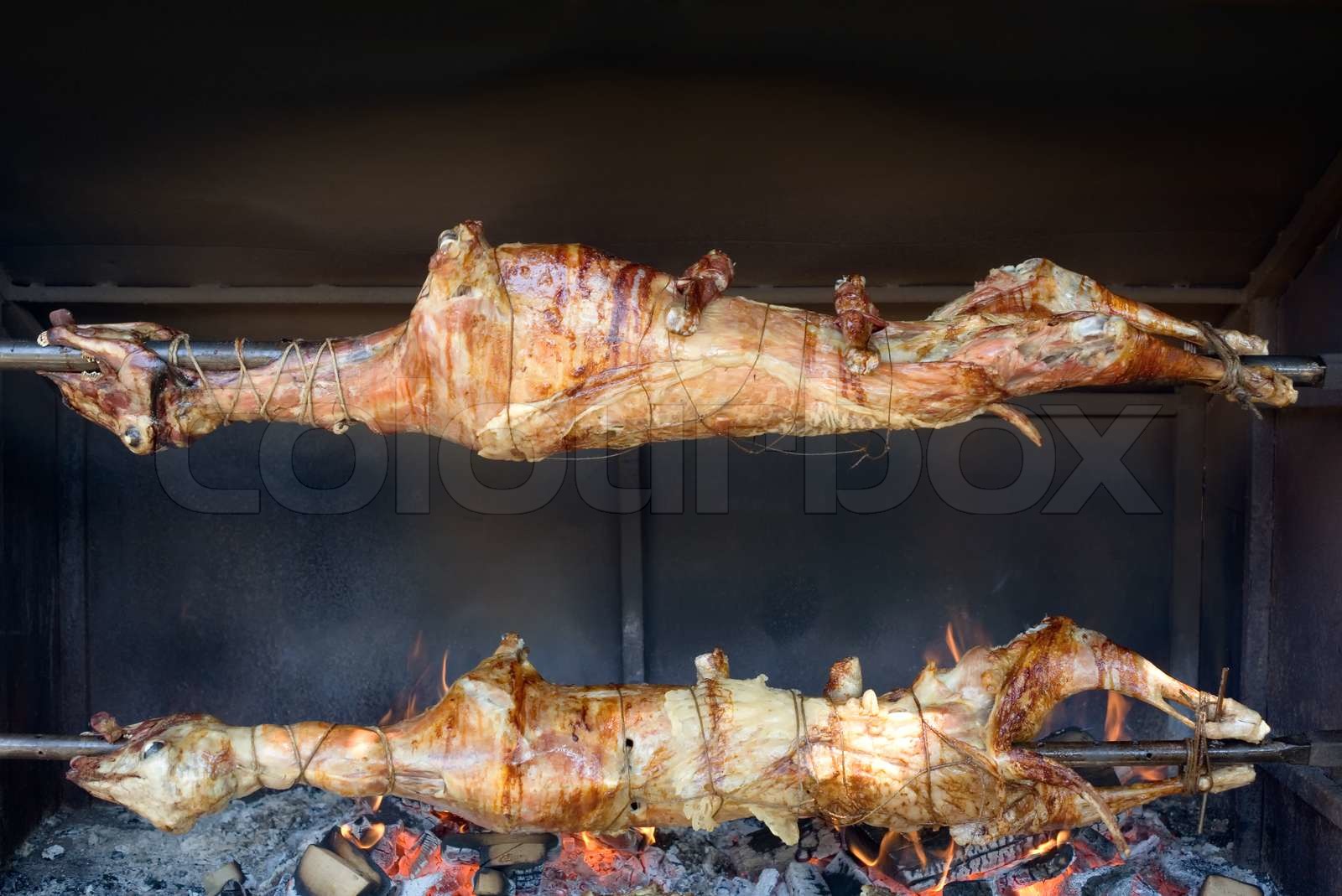 Spit Roasted Lamb | Stock image | Colourbox
