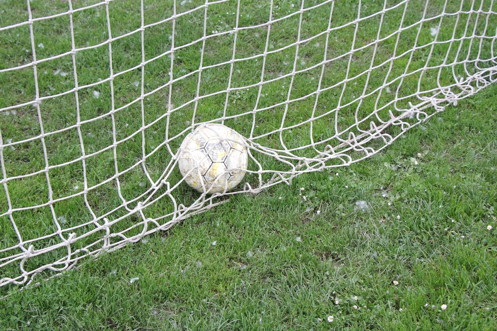 Soccer Ball in Goal | Stock image | Colourbox