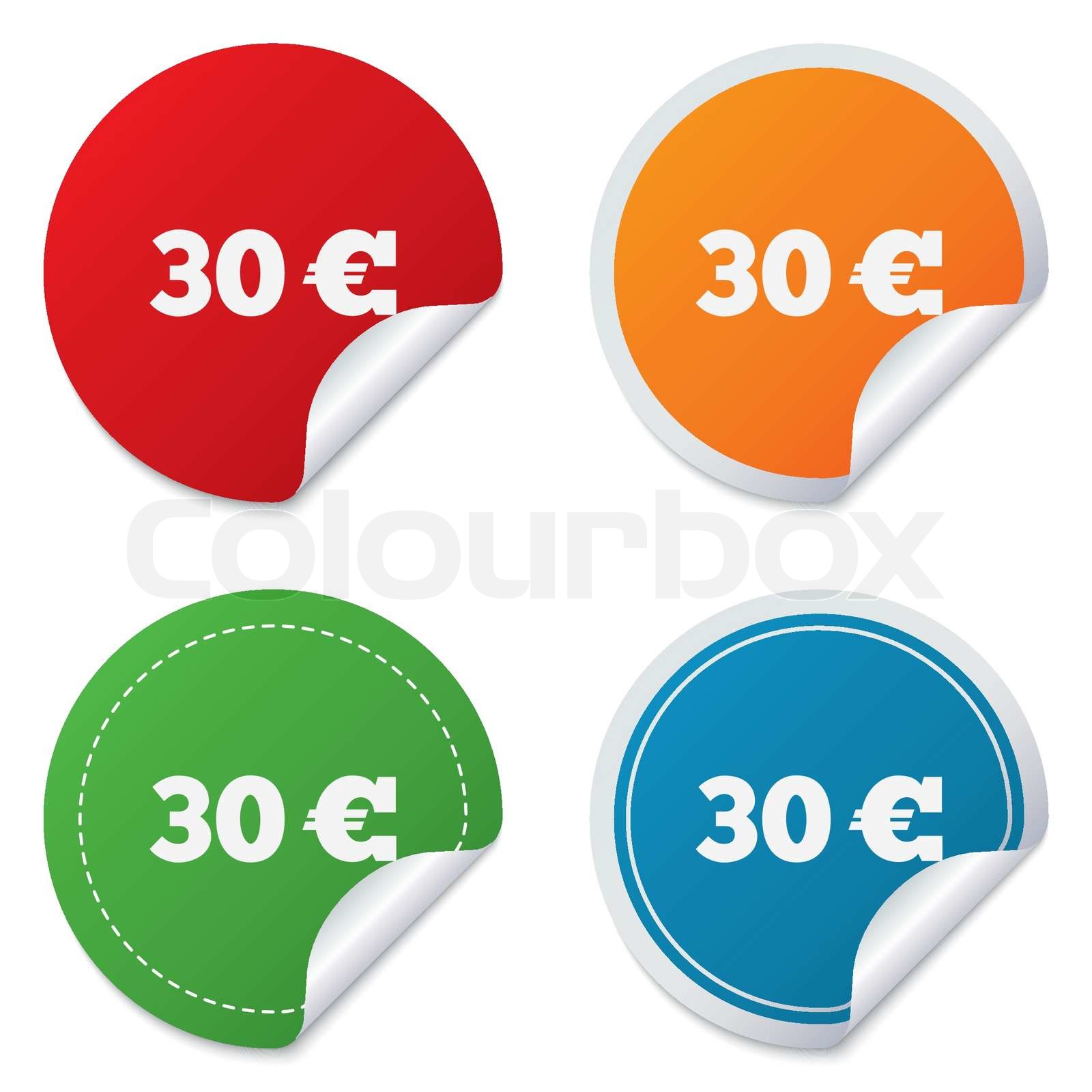 30 Euro Sign Icon EUR Currency Symbol Stock Vector Colourbox 30 Euro Sign Icon EUR Currency Symbol Stock Vector Colourbox
